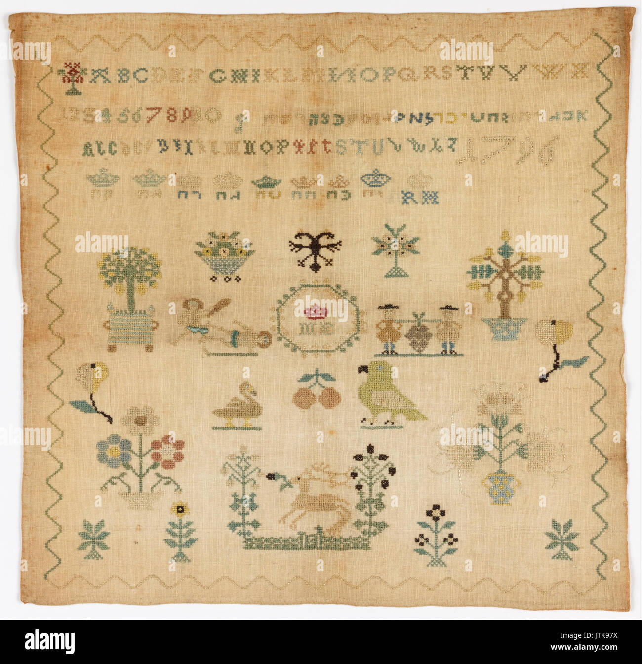 Sampler embroidery hi-res stock photography and images - Alamy