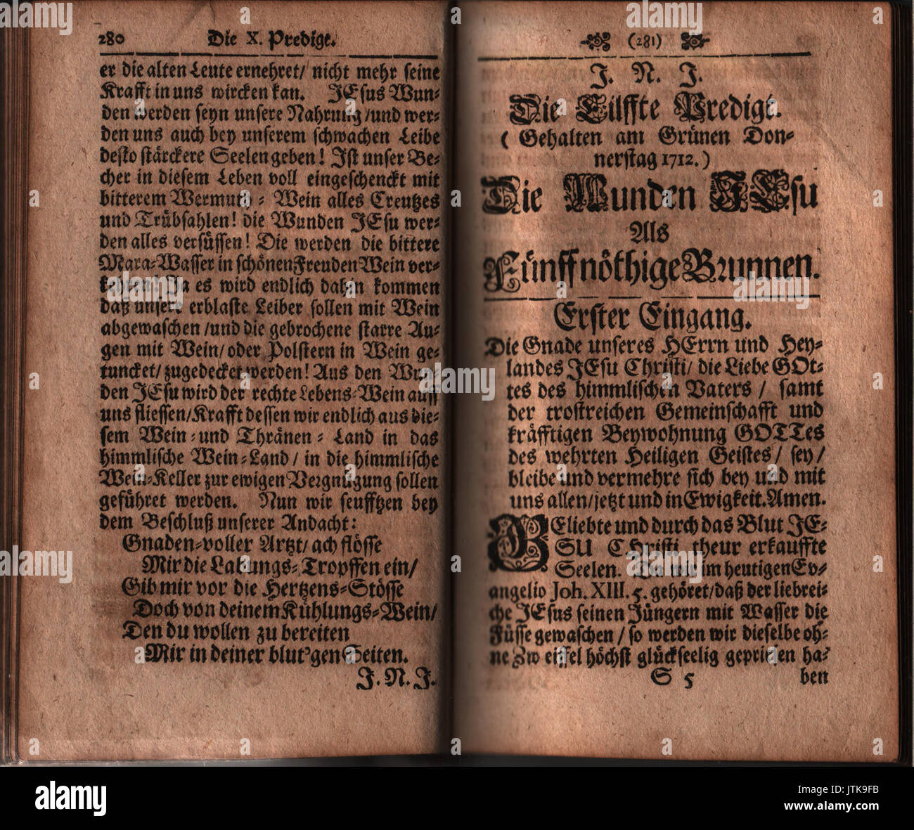 Sammelband Predigten 182 Stock Photo - Alamy