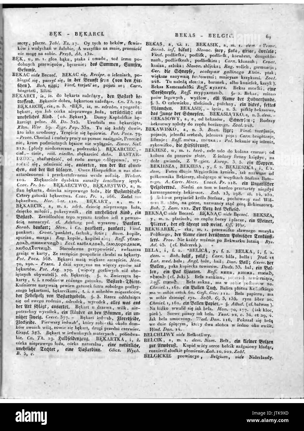 Slownik jezyka polskiego tom 1 069 Stock Photo - Alamy
