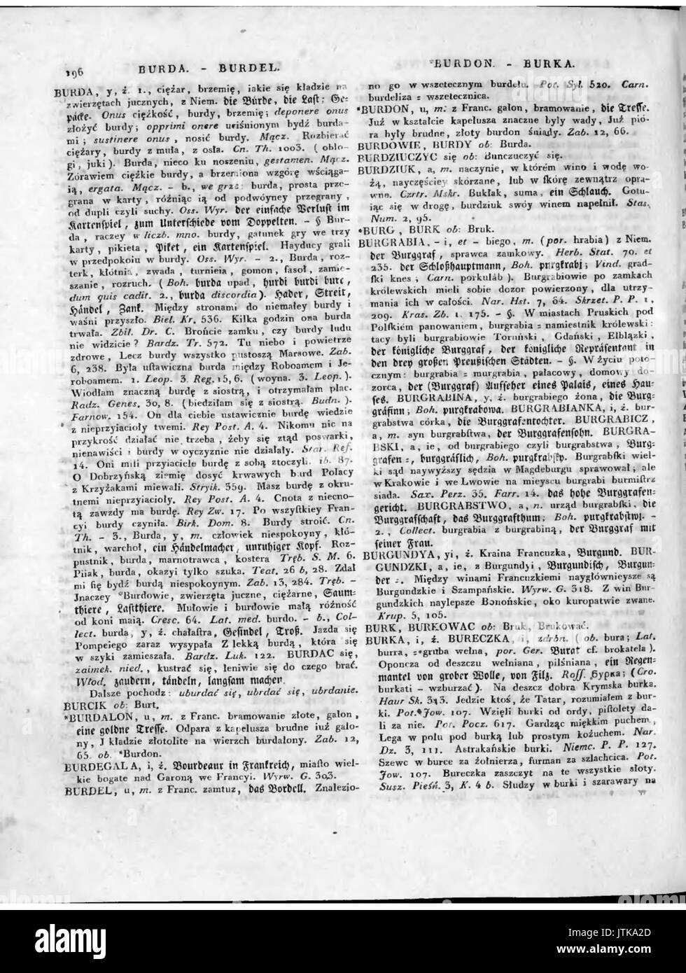 Slownik jezyka polskiego tom 1 196 Stock Photo - Alamy