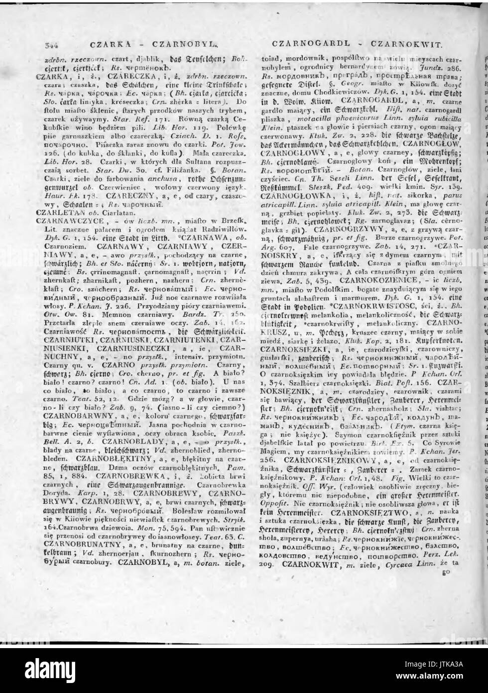 Slownik jezyka polskiego tom 1 344 Stock Photo - Alamy