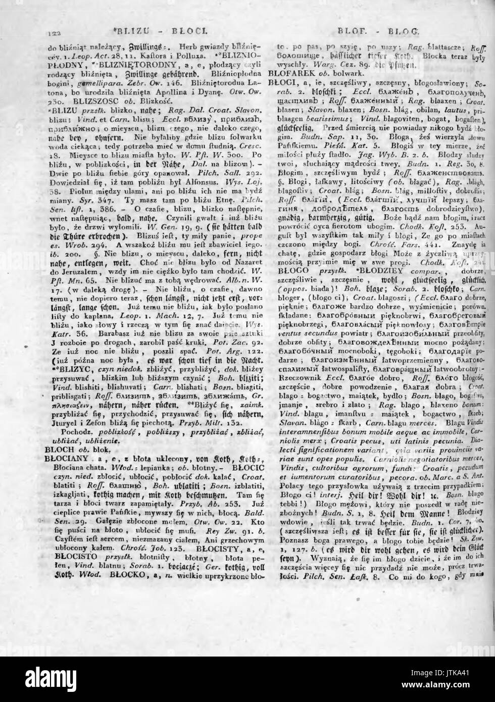 Slownik jezyka polskiego tom 1 122 Stock Photo - Alamy