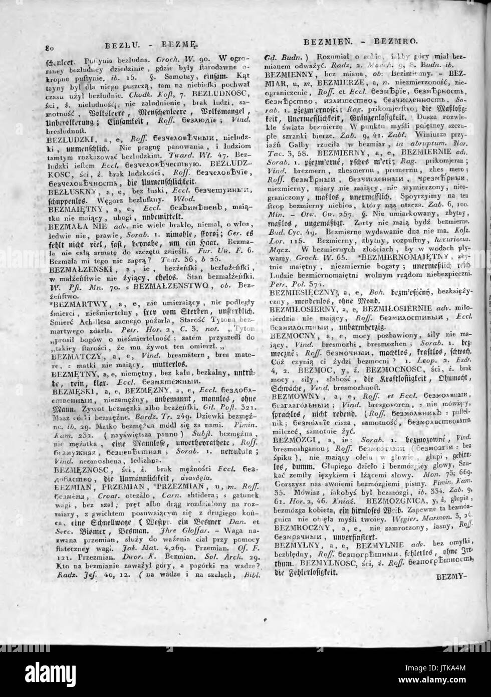 Slownik jezyka polskiego tom 1 080 Stock Photo - Alamy