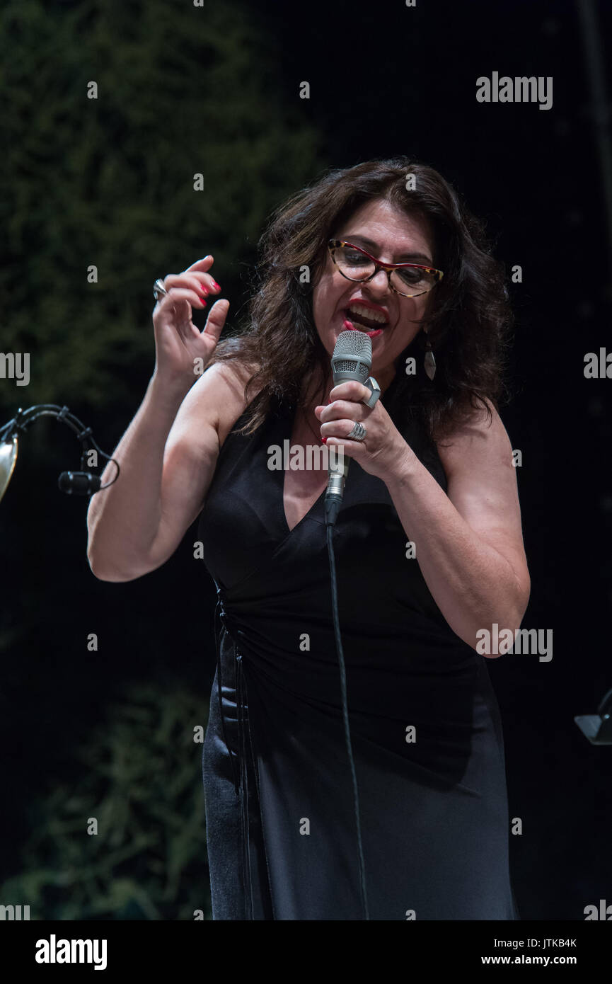 Rome, Italy. 07th Aug, 2017. The famous Italian jazz singer performed ...