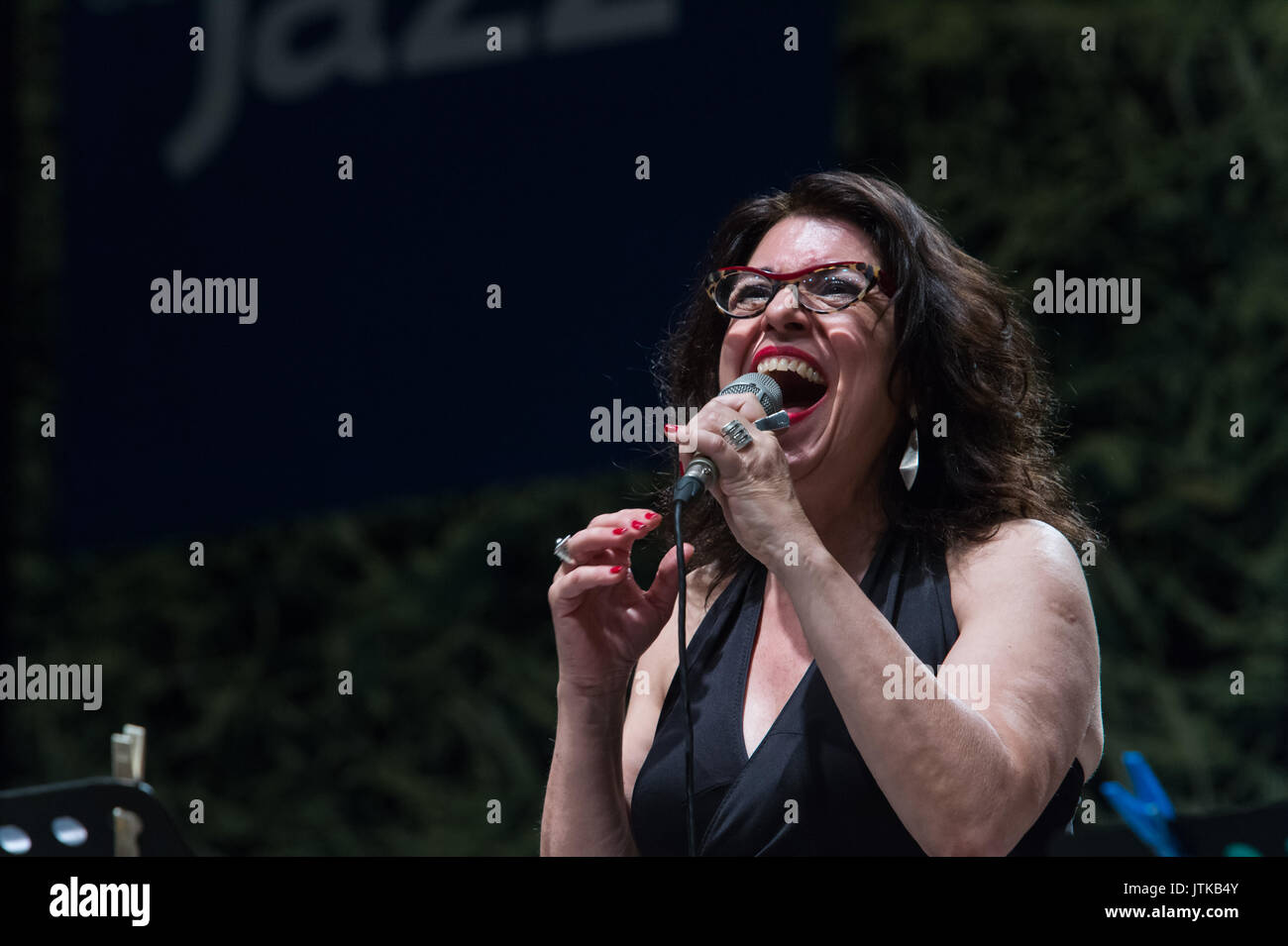 Rome, Italy. 07th Aug, 2017. The famous Italian jazz singer performed ...