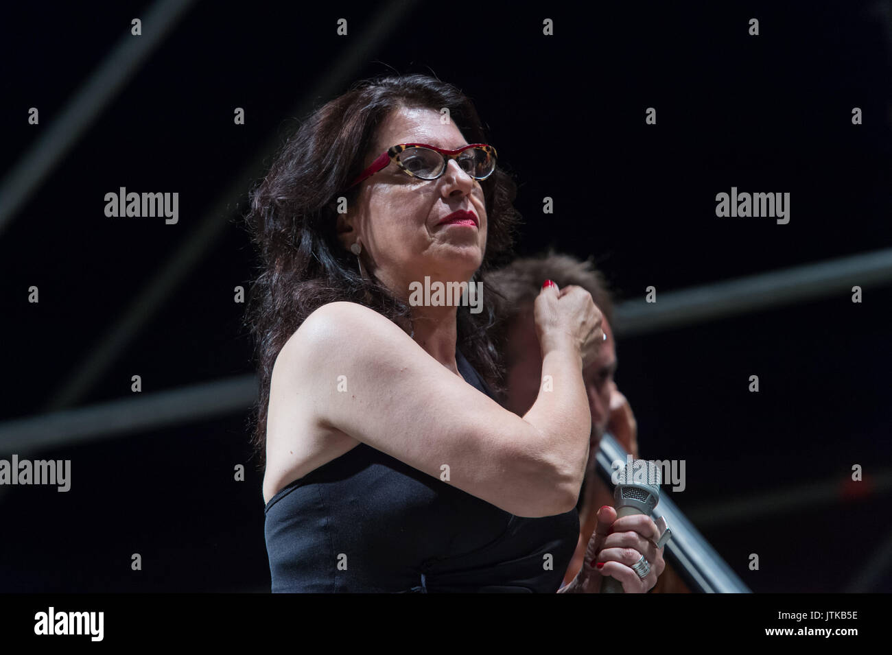Rome, Italy. 07th Aug, 2017. The famous Italian jazz singer performed ...