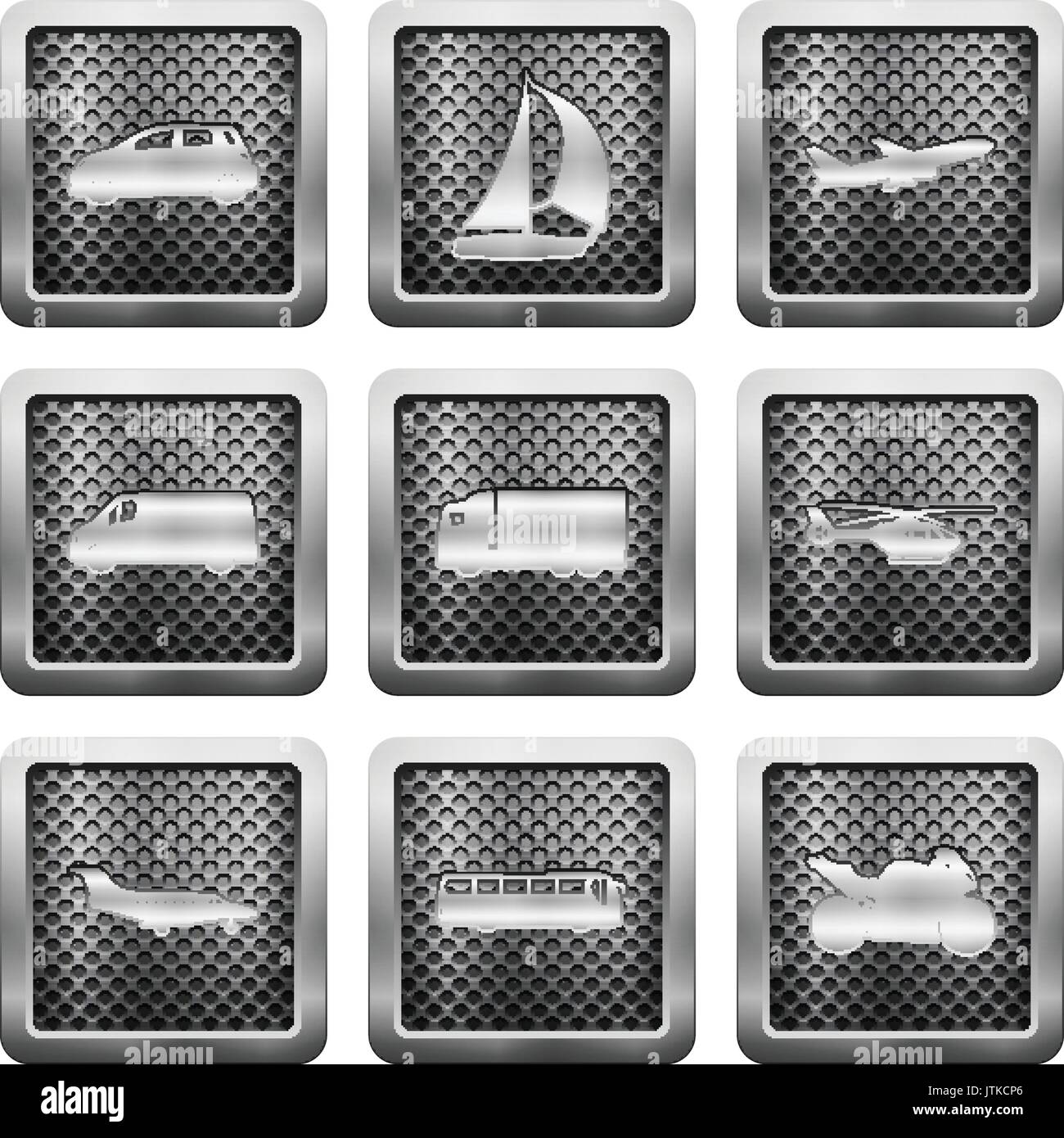 Metal grid icons on a white background Stock Vector Image & Art - Alamy