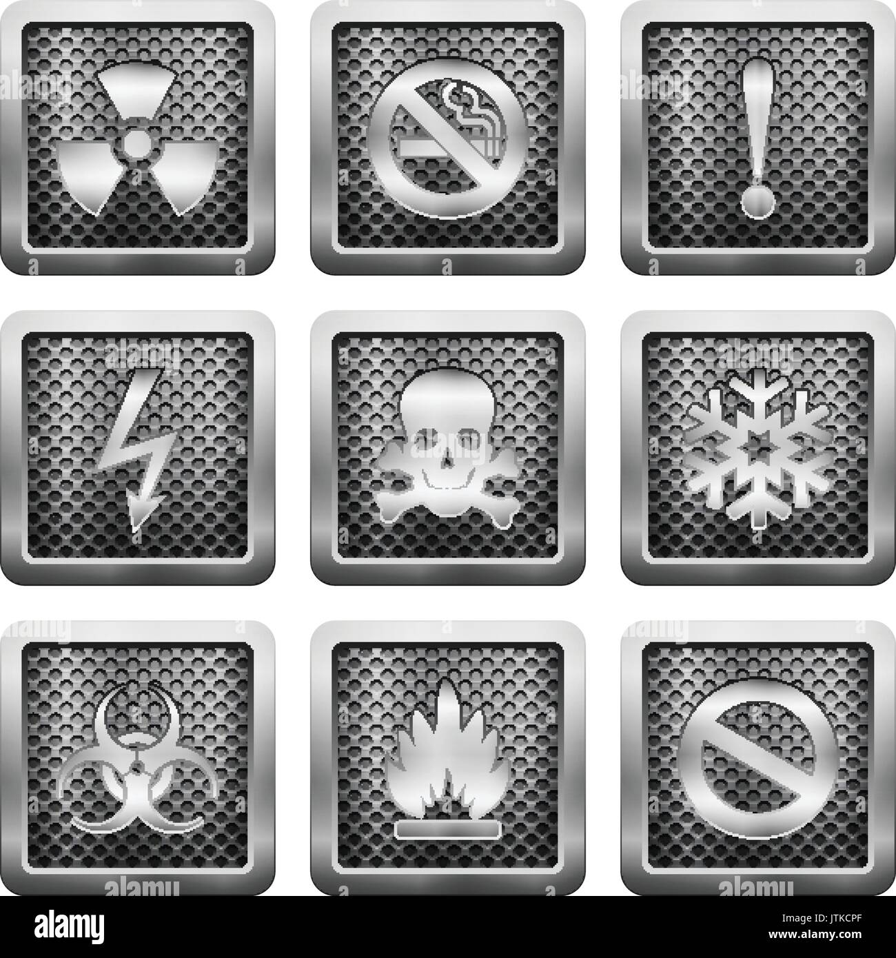 Stainless steel skull Stock Vector Images - Alamy