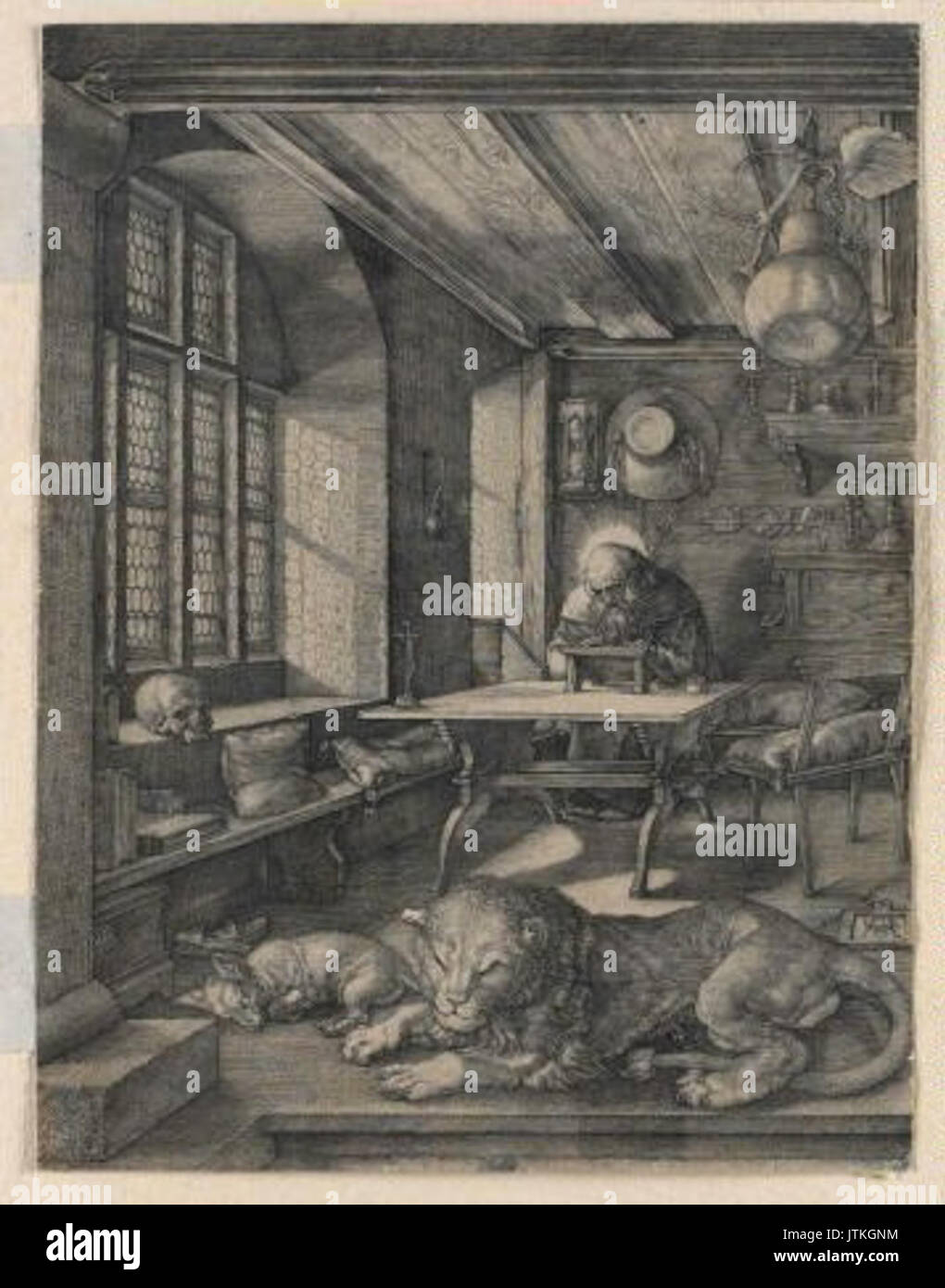 Rytec Albrecht Durer Sv. Jeronym ve studovne Stock Photo - Alamy