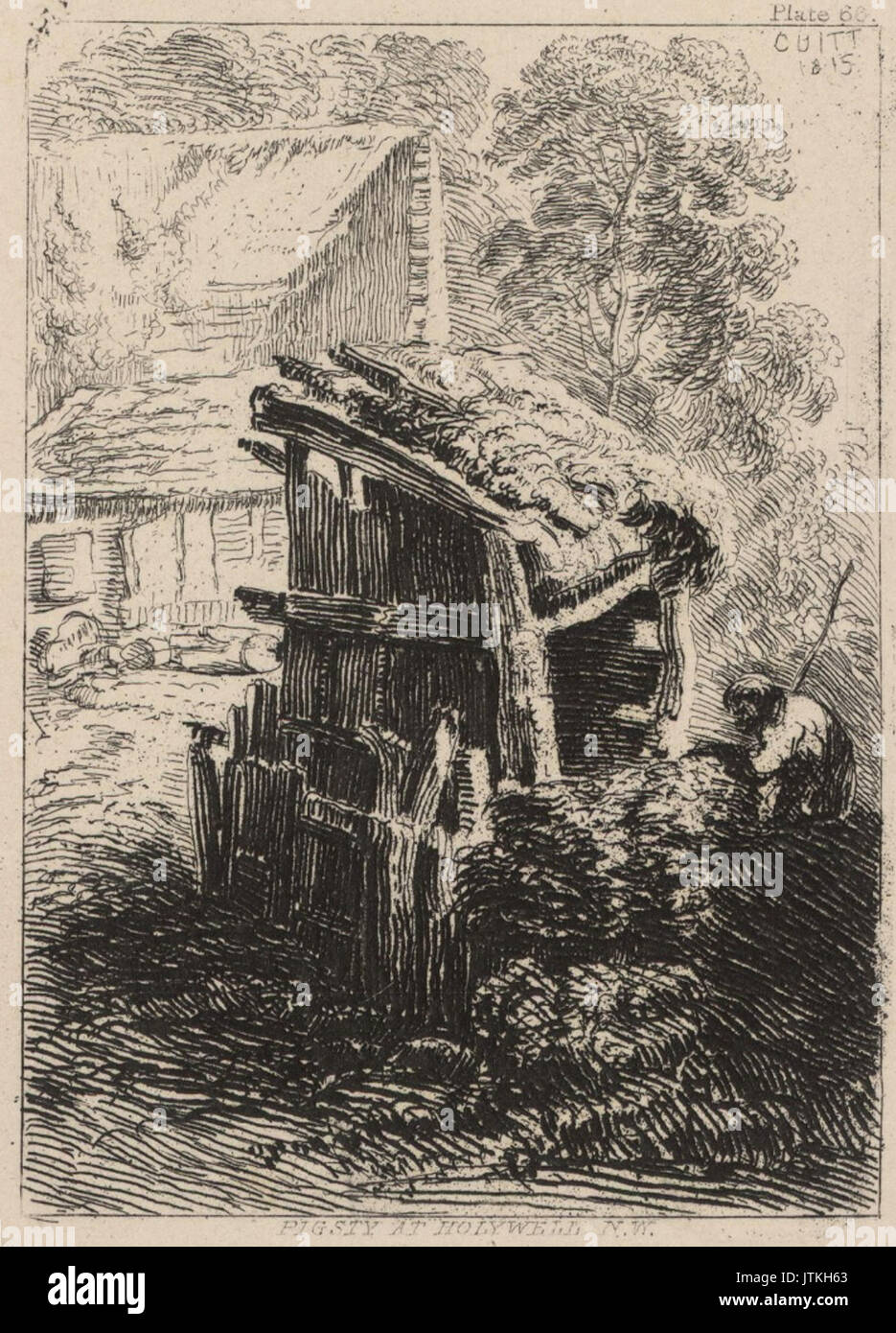 Pig sty at Holywell, N.W Stock Photo - Alamy