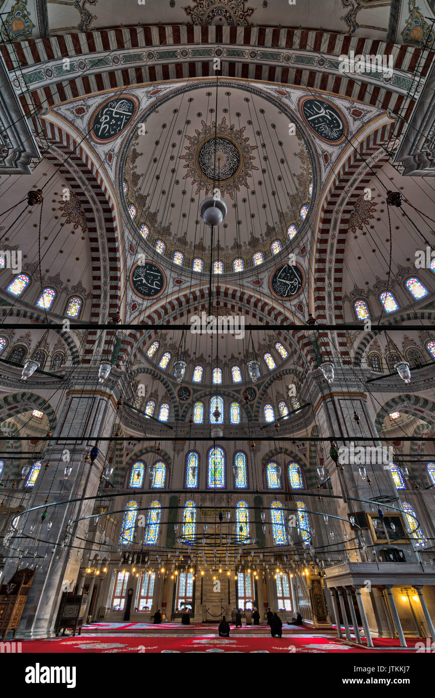 Istanbul, Turkey - April 21, 2017: Fatih Mosque, a public Ottoman ...