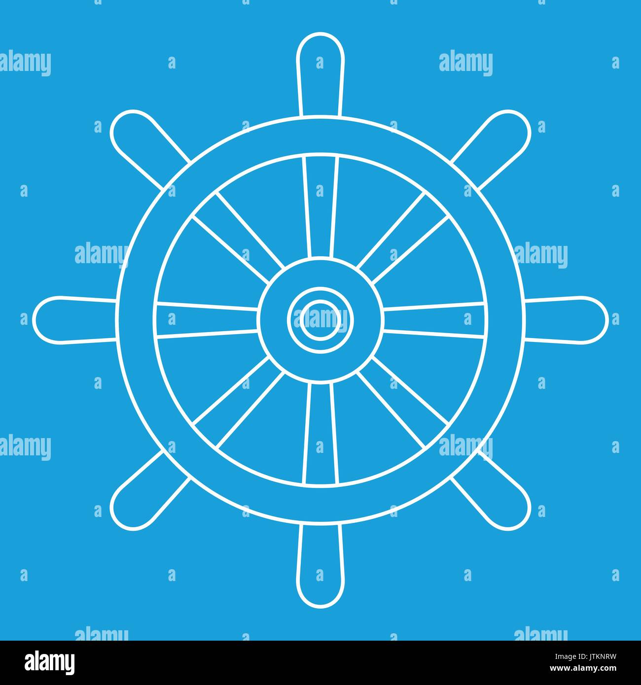 Wooden ship wheel icon outline Stock Vector Image & Art - Alamy
