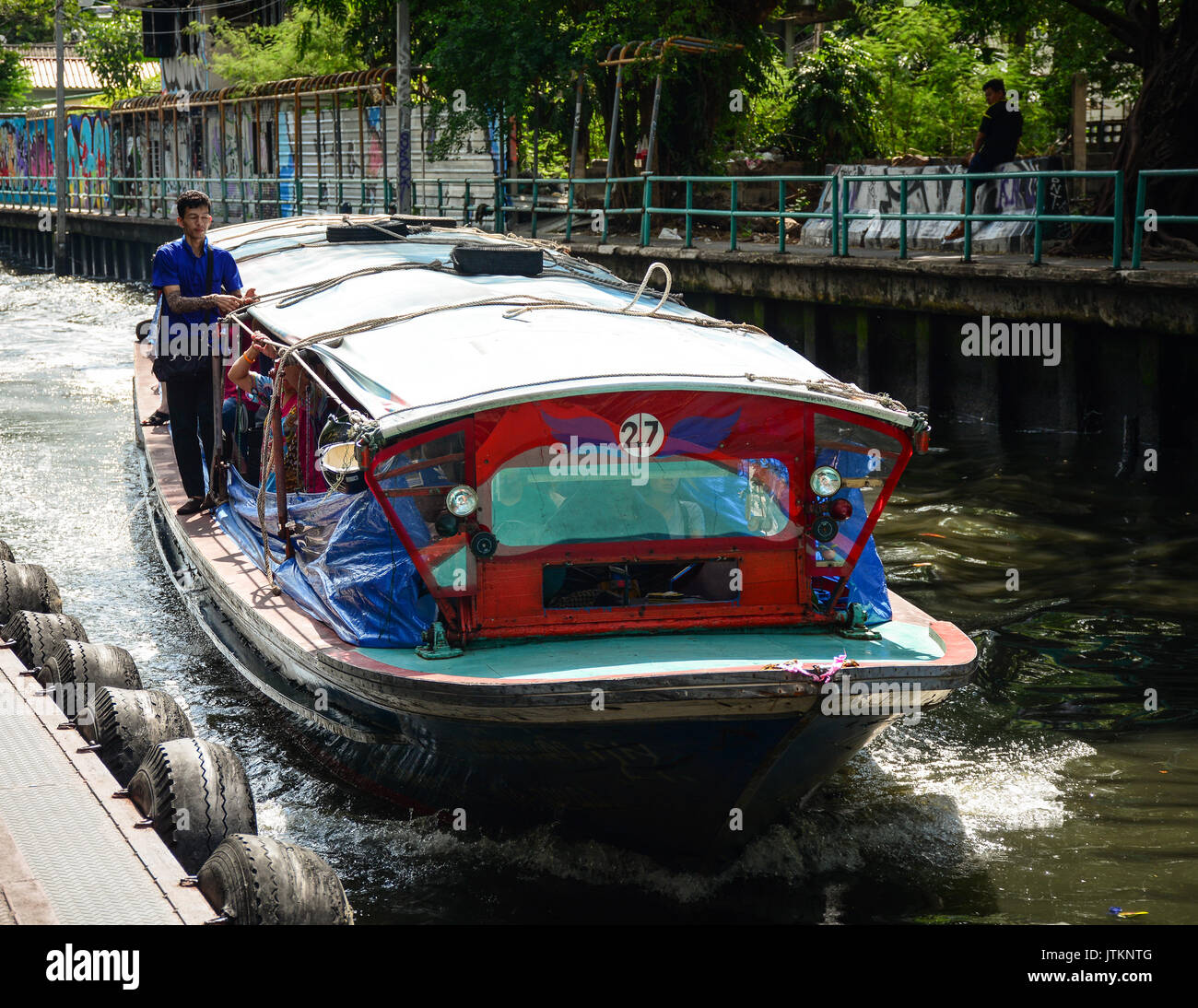 Bangkok, Thailand - Jun 15, 2016. The Khlong Saen Saep Express Boat ...