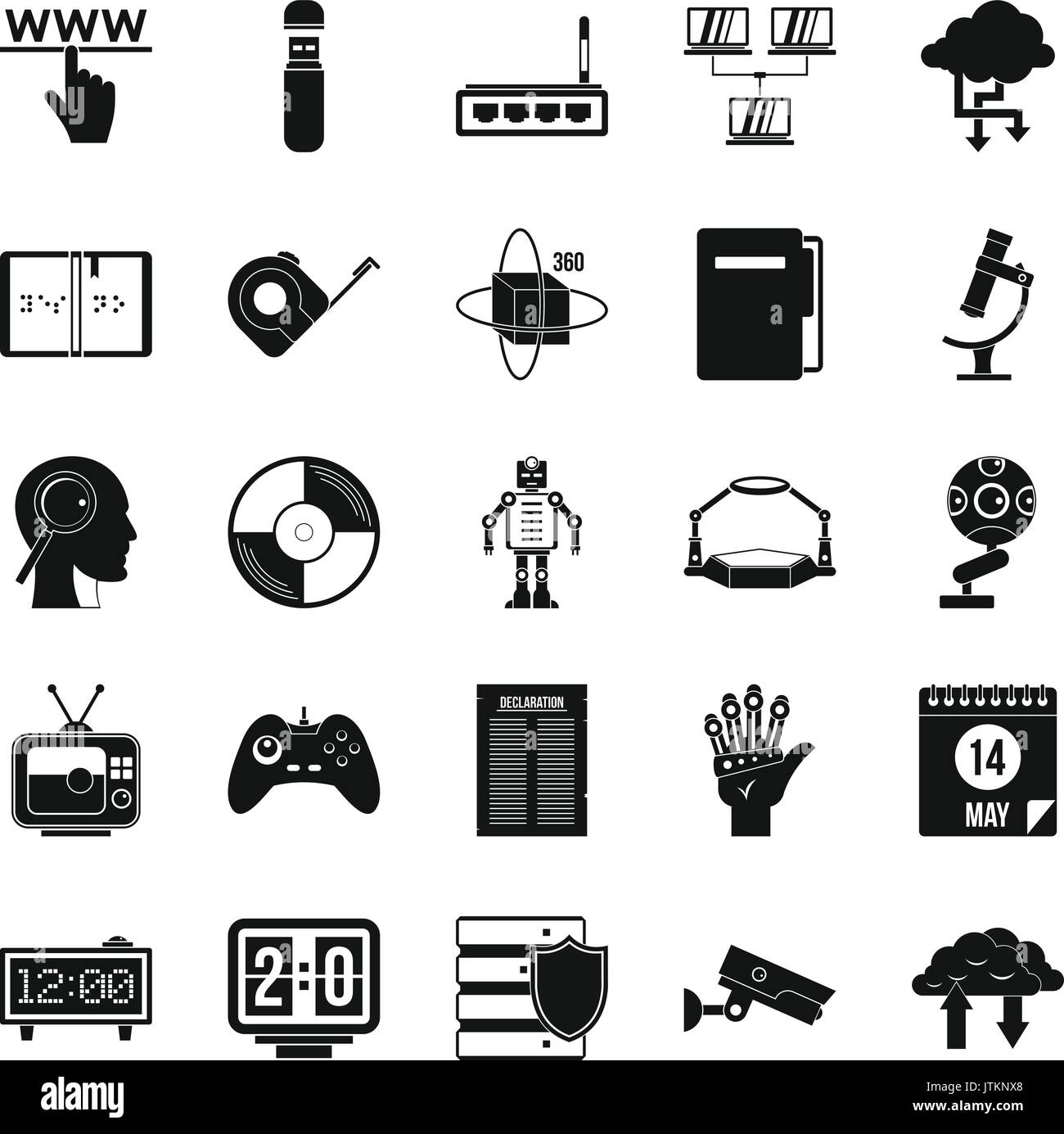 Facts icons set, simple style Stock Vector Image & Art - Alamy