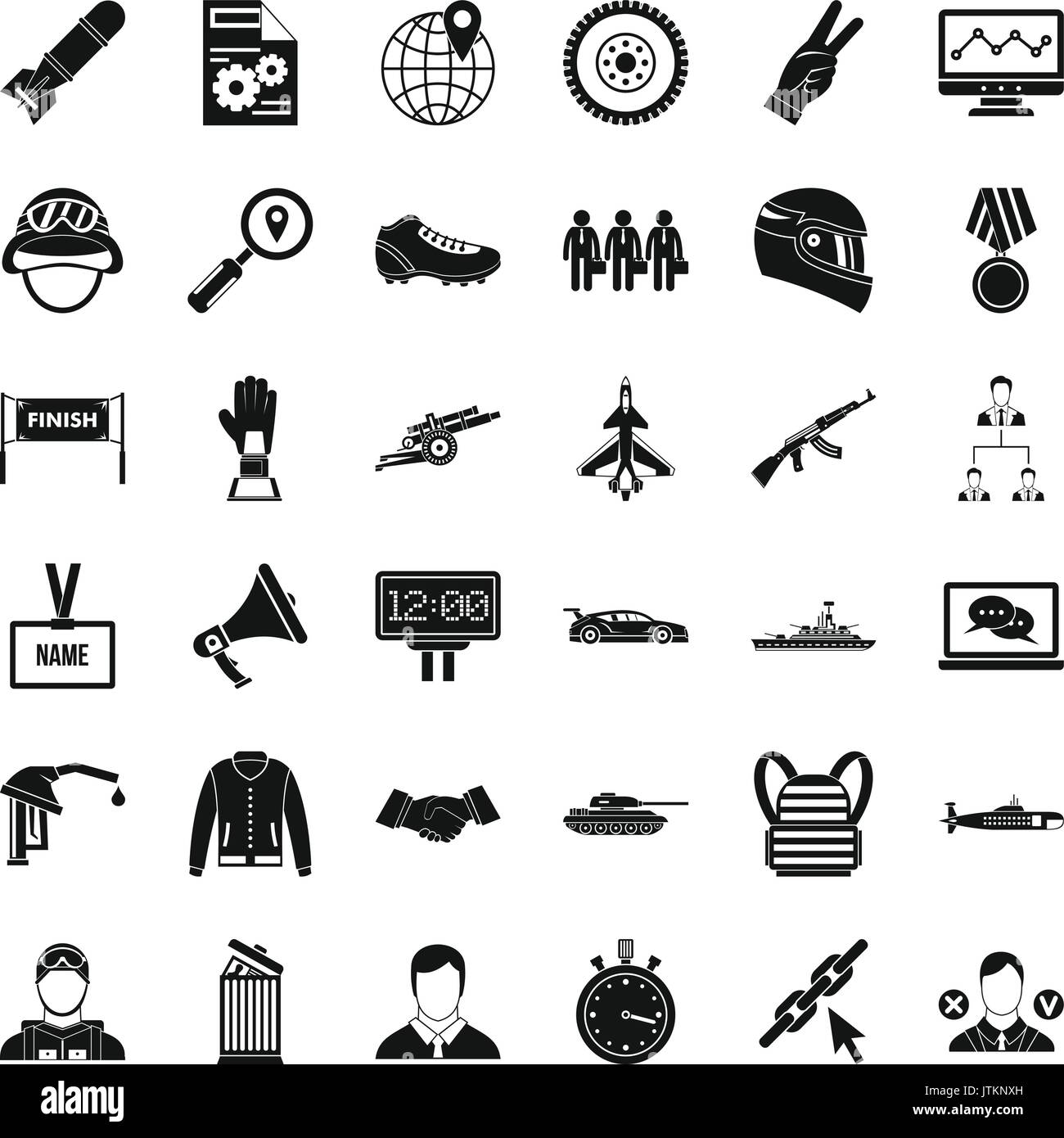 Victory in war icons set, simple style Stock Vector Image & Art - Alamy