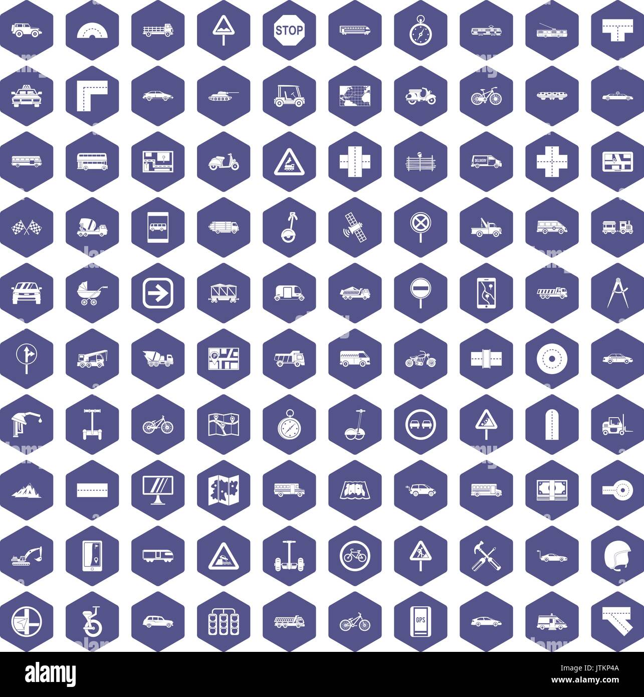 100 location icons hexagon purple Stock Vector Image & Art - Alamy