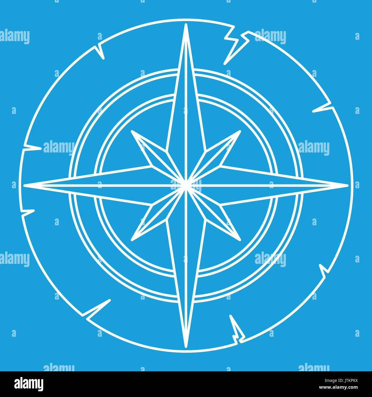 Ancient compass icon outline Stock Vector Image & Art - Alamy