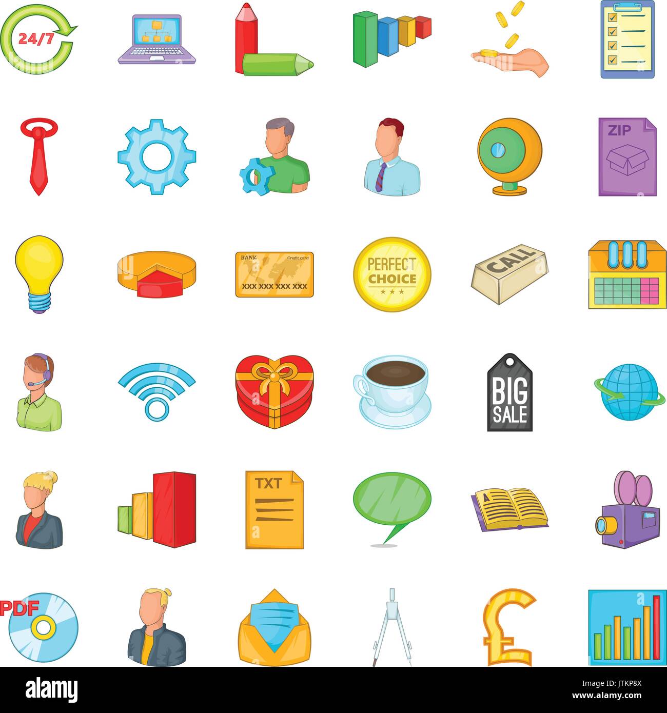 Online marketing icons set, cartoon style Stock Vector Image & Art - Alamy
