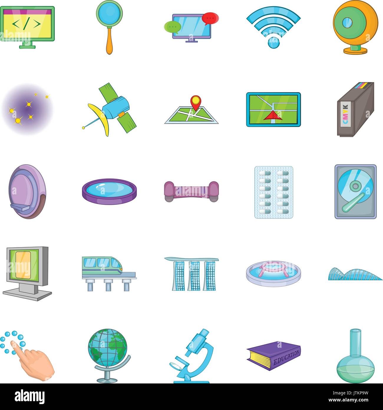 Breakthrough icons set, cartoon style Stock Vector Image & Art - Alamy