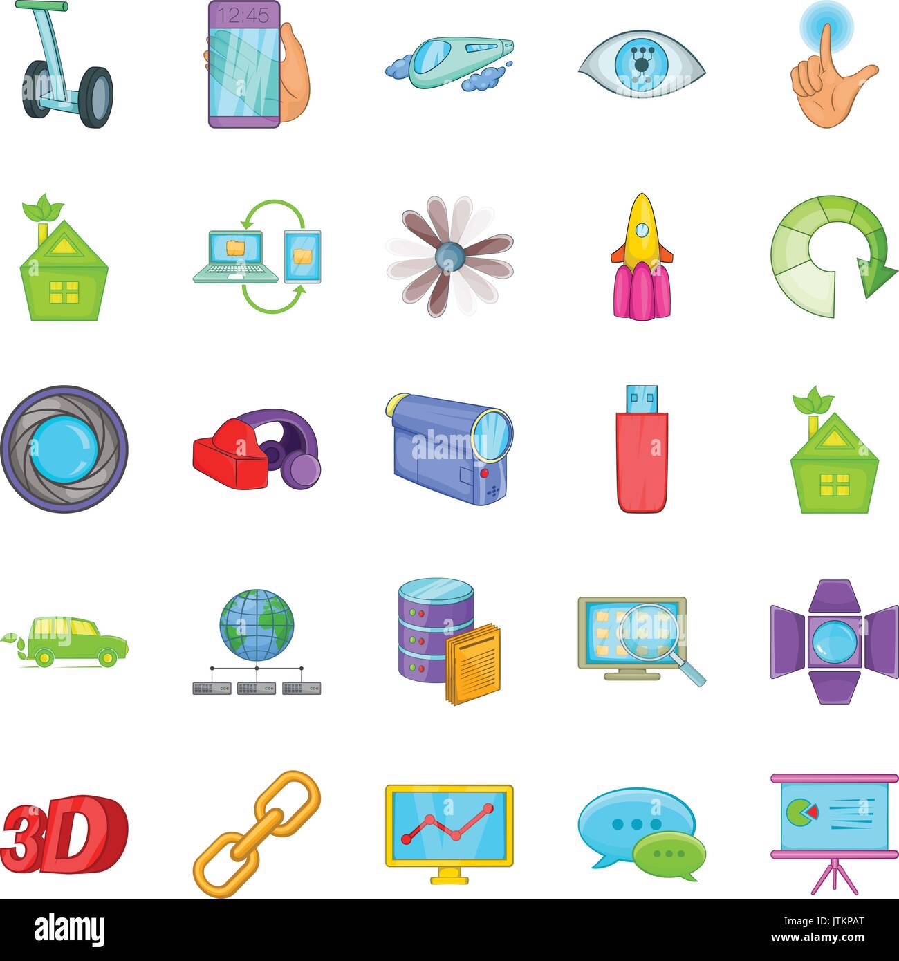 Introduction icons set, cartoon style Stock Vector Image & Art - Alamy