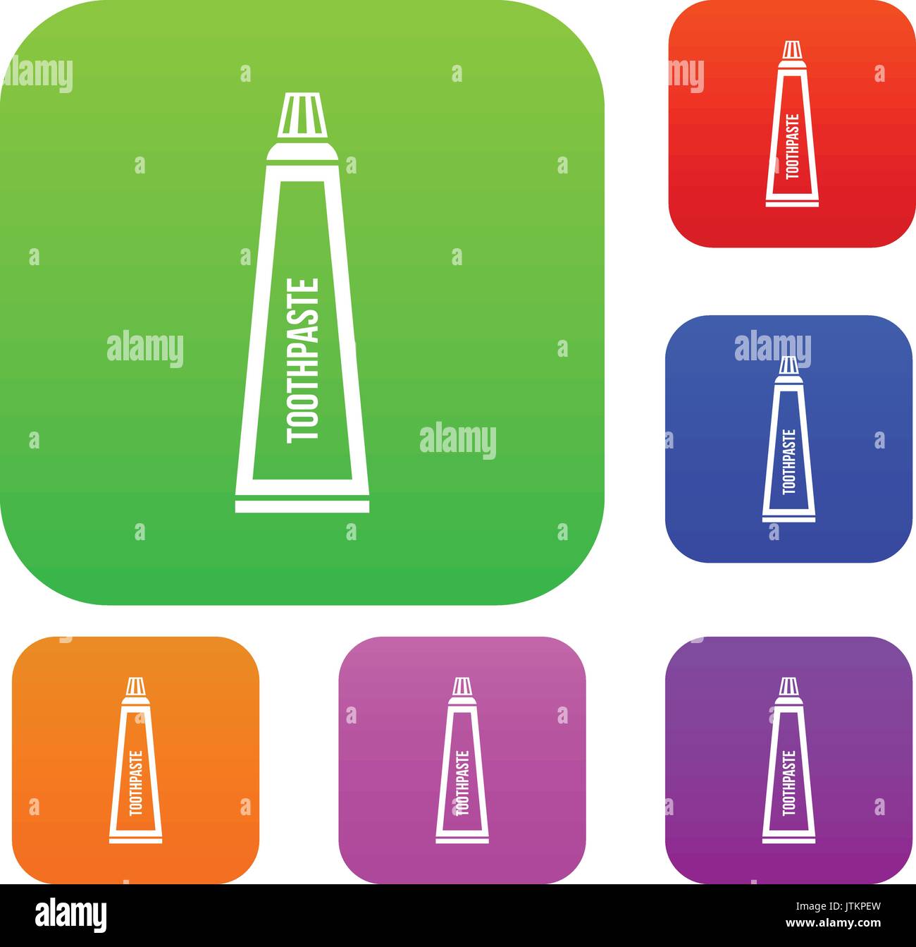 Red gel toothpaste Stock Vector Images - Alamy