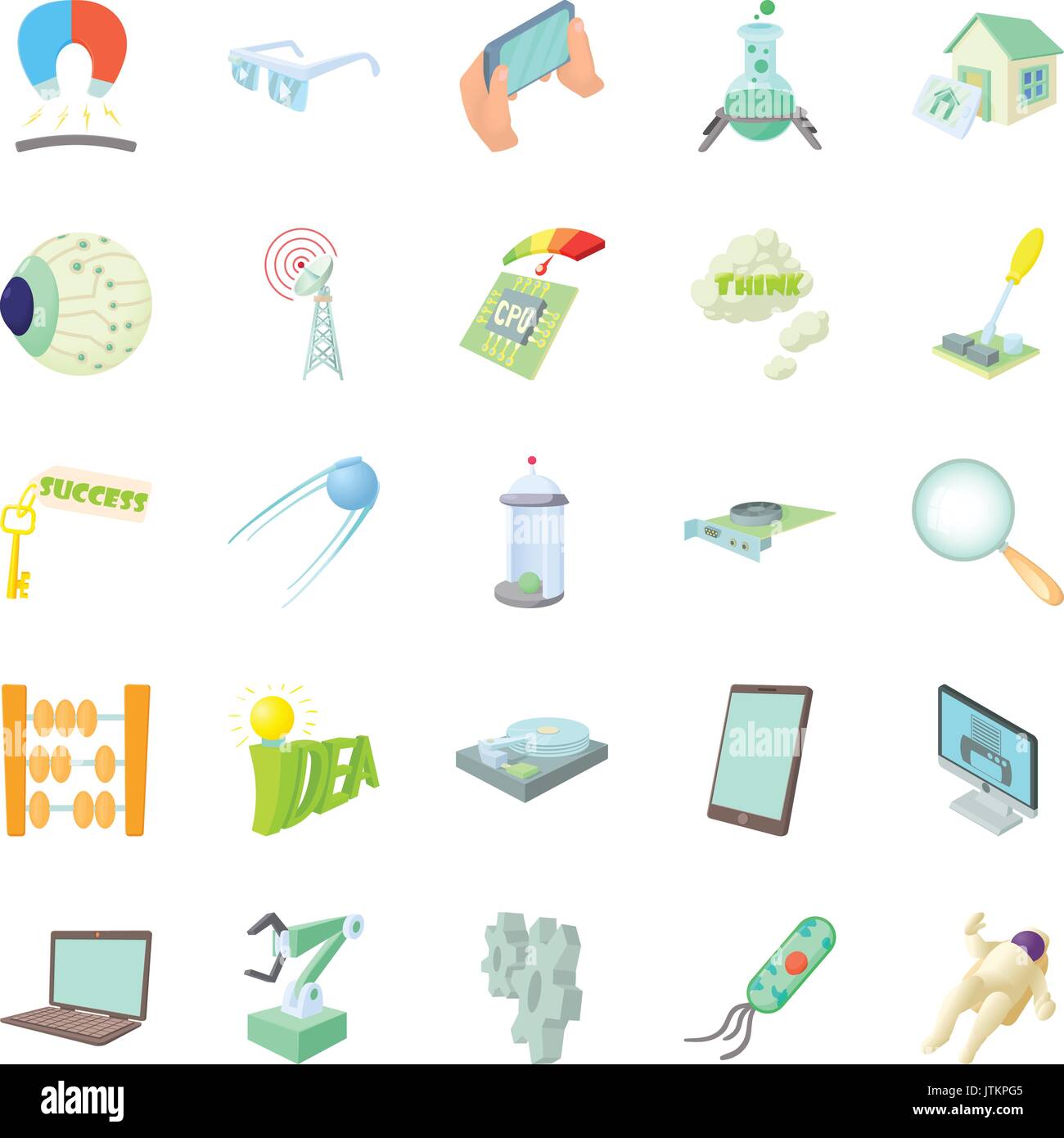 Innovation icons set, cartoon style Stock Vector Image & Art - Alamy