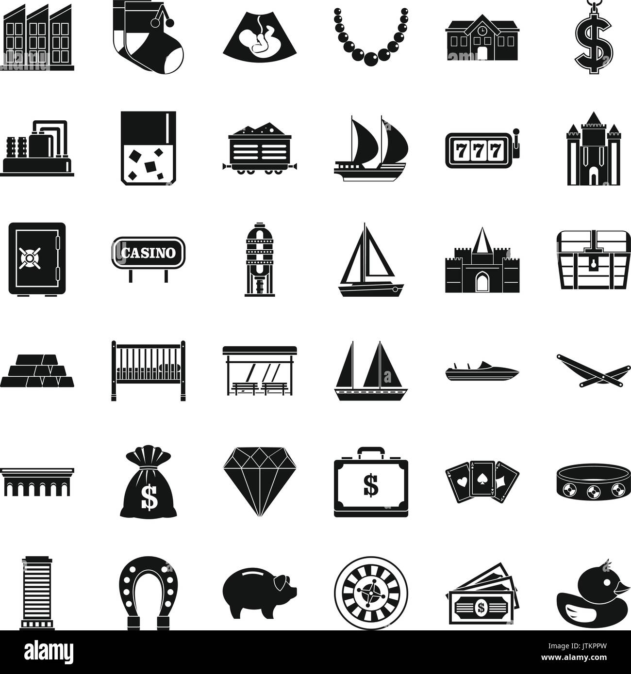 Savings icons set, simple style Stock Vector Image & Art - Alamy