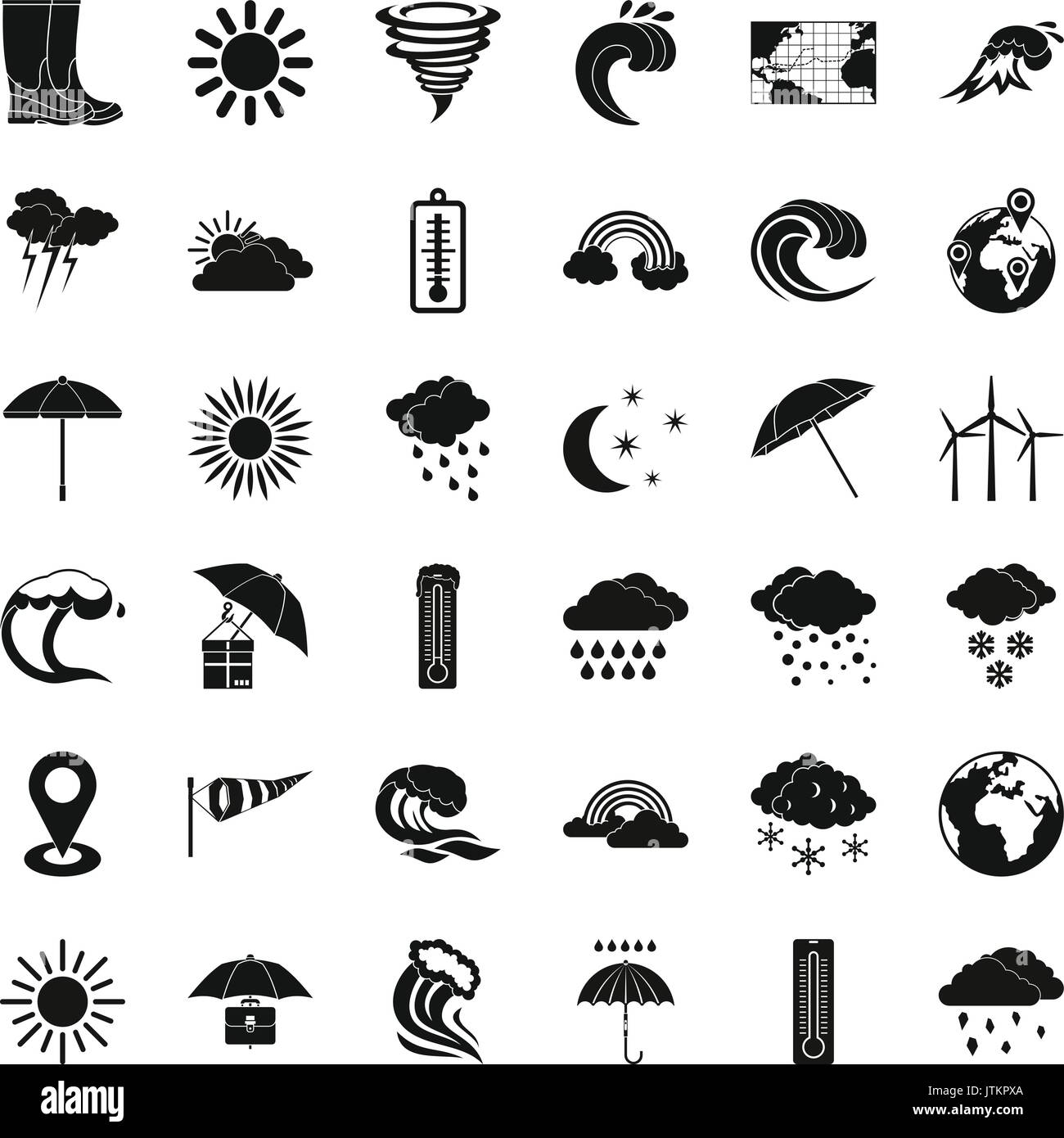 Bad Weather Icons Set Simple Style Stock Vector Image Art Alamy bad-weather-icons-set-simple-style-stock-vector-image-art-alamy