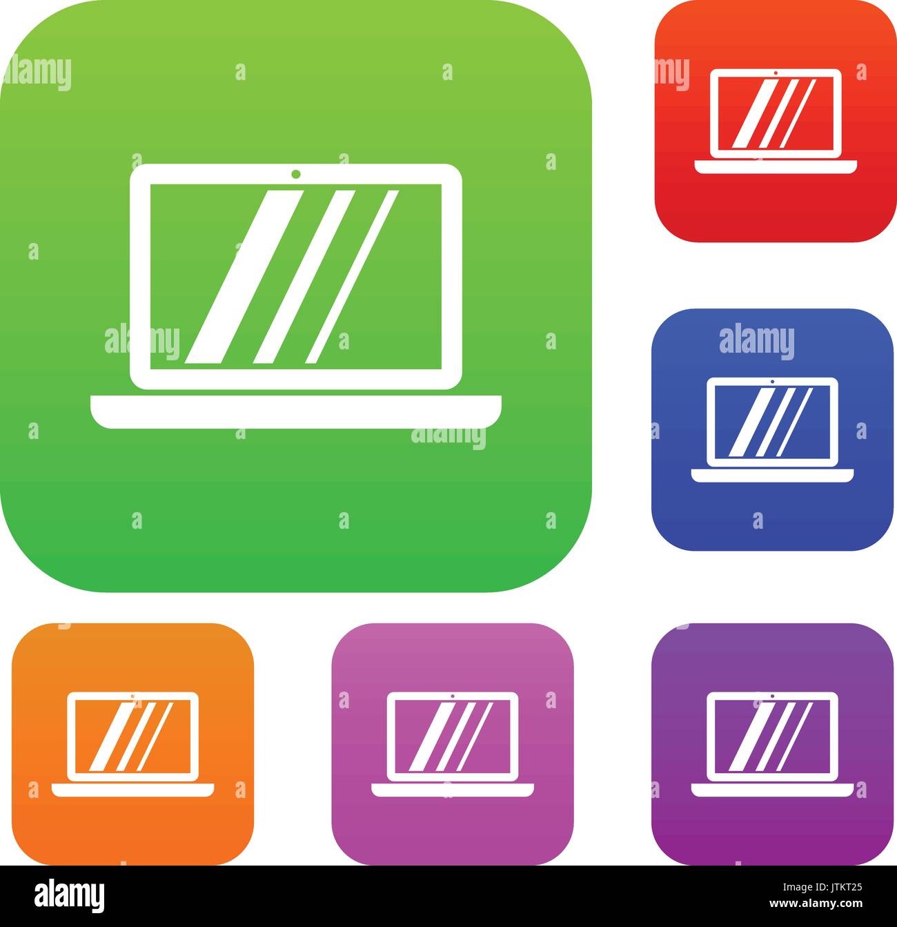 Laptop green screen copy Stock Vector Images - Alamy