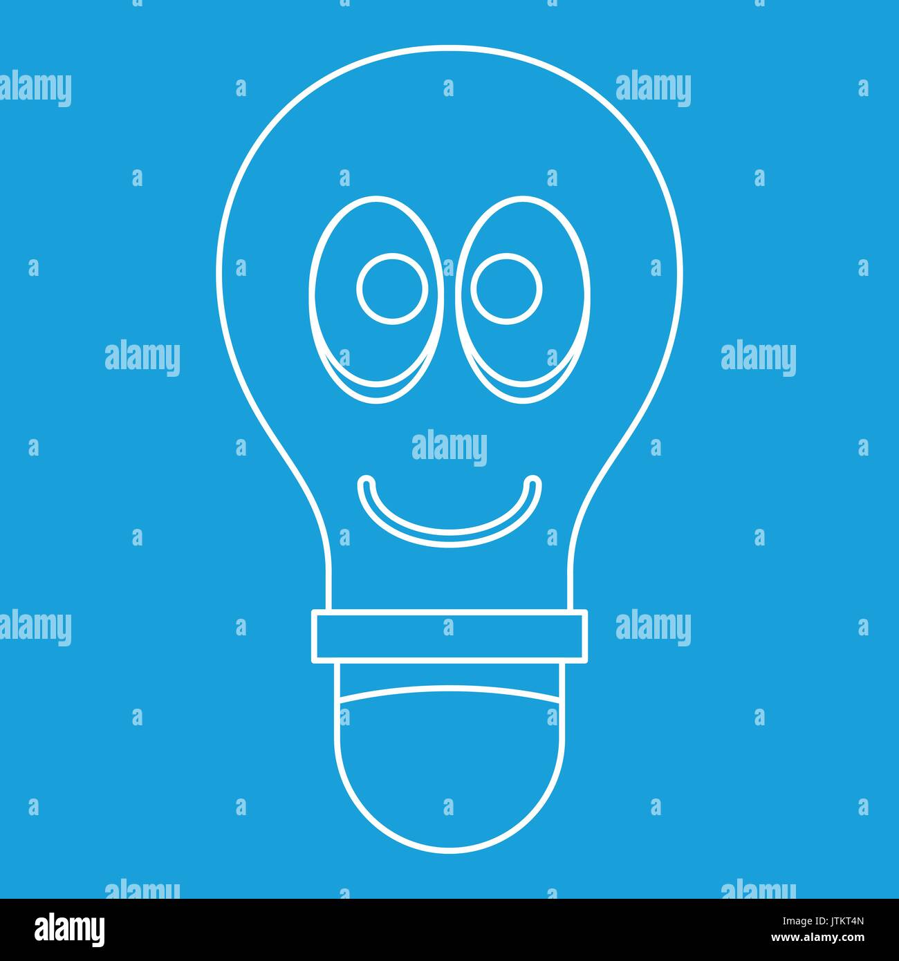 Light bulb eye line Stock Vector Images - Alamy