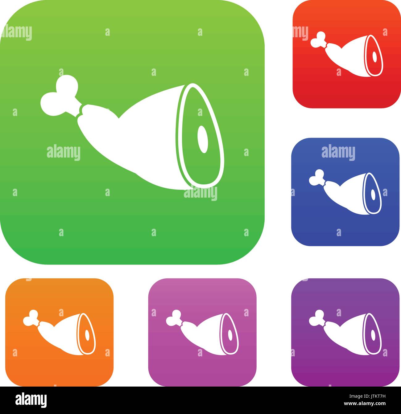 Roast pork knuckle set collection Stock Vector Image & Art - Alamy