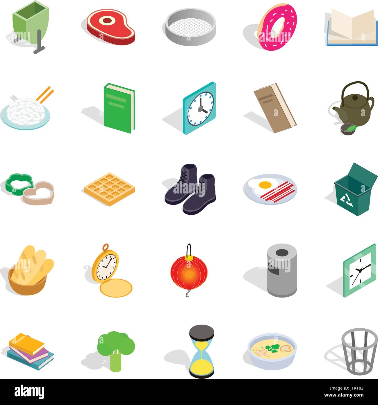 Set of office isometric icons sofa hi-res stock photography and images ...