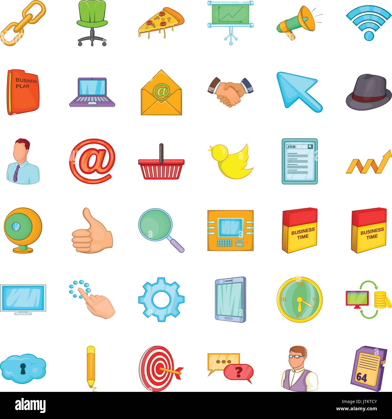 Work calendar icons set, cartoon style Stock Vector Image & Art - Alamy