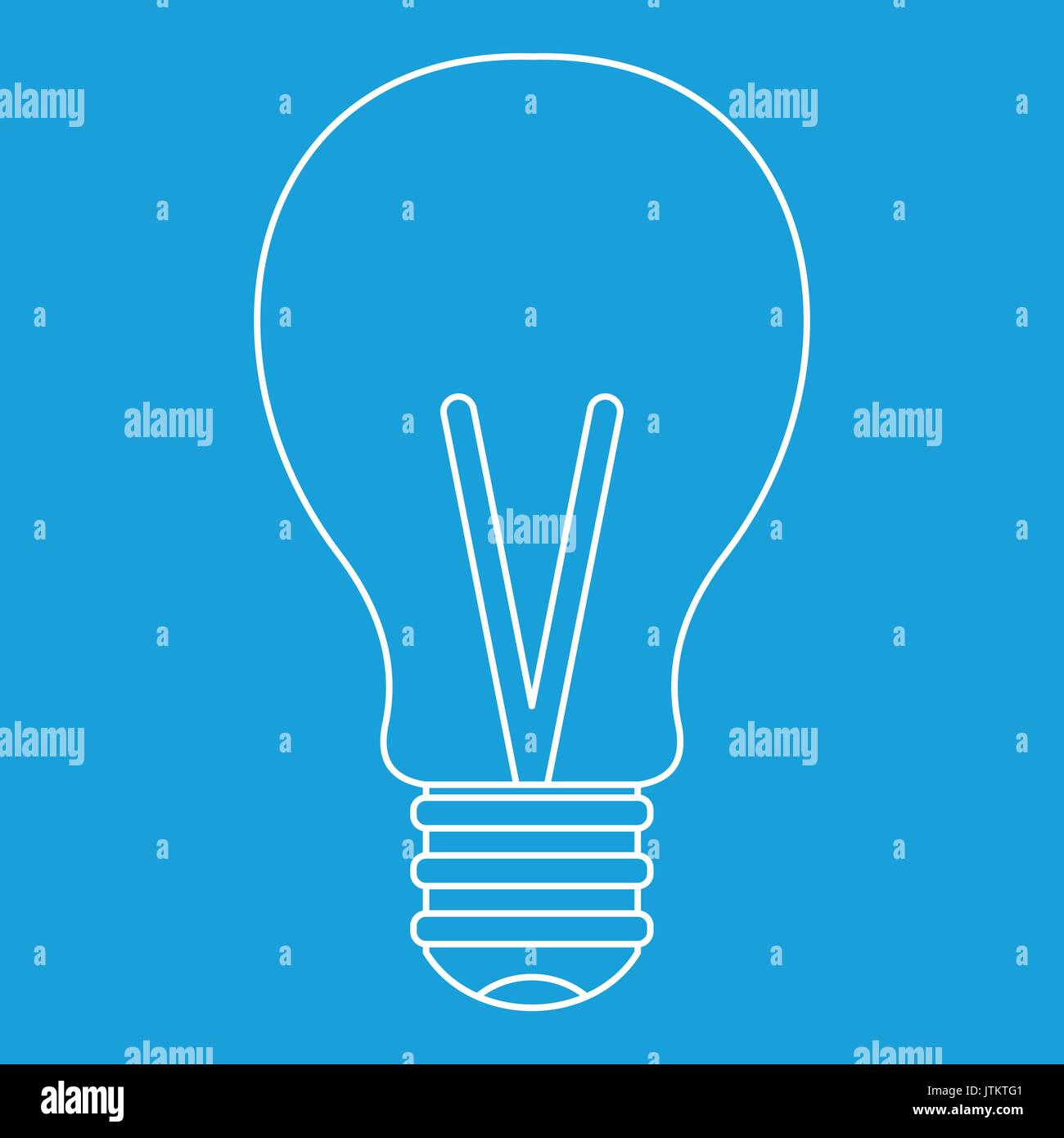 Light bulb icon outline Stock Vector Image & Art - Alamy