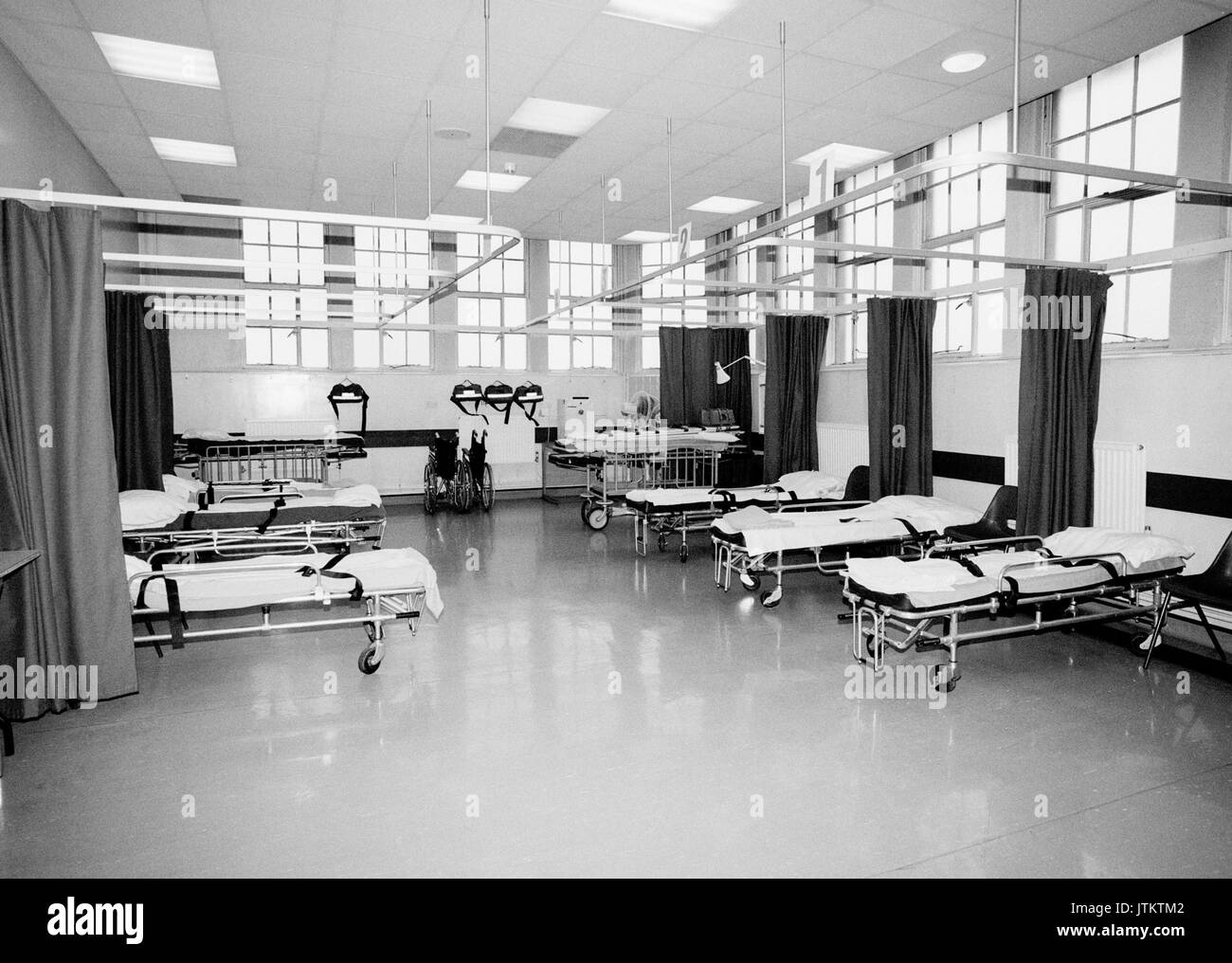 Rare stock photos of the onsite hospital inside the old Wembley Stadium ...