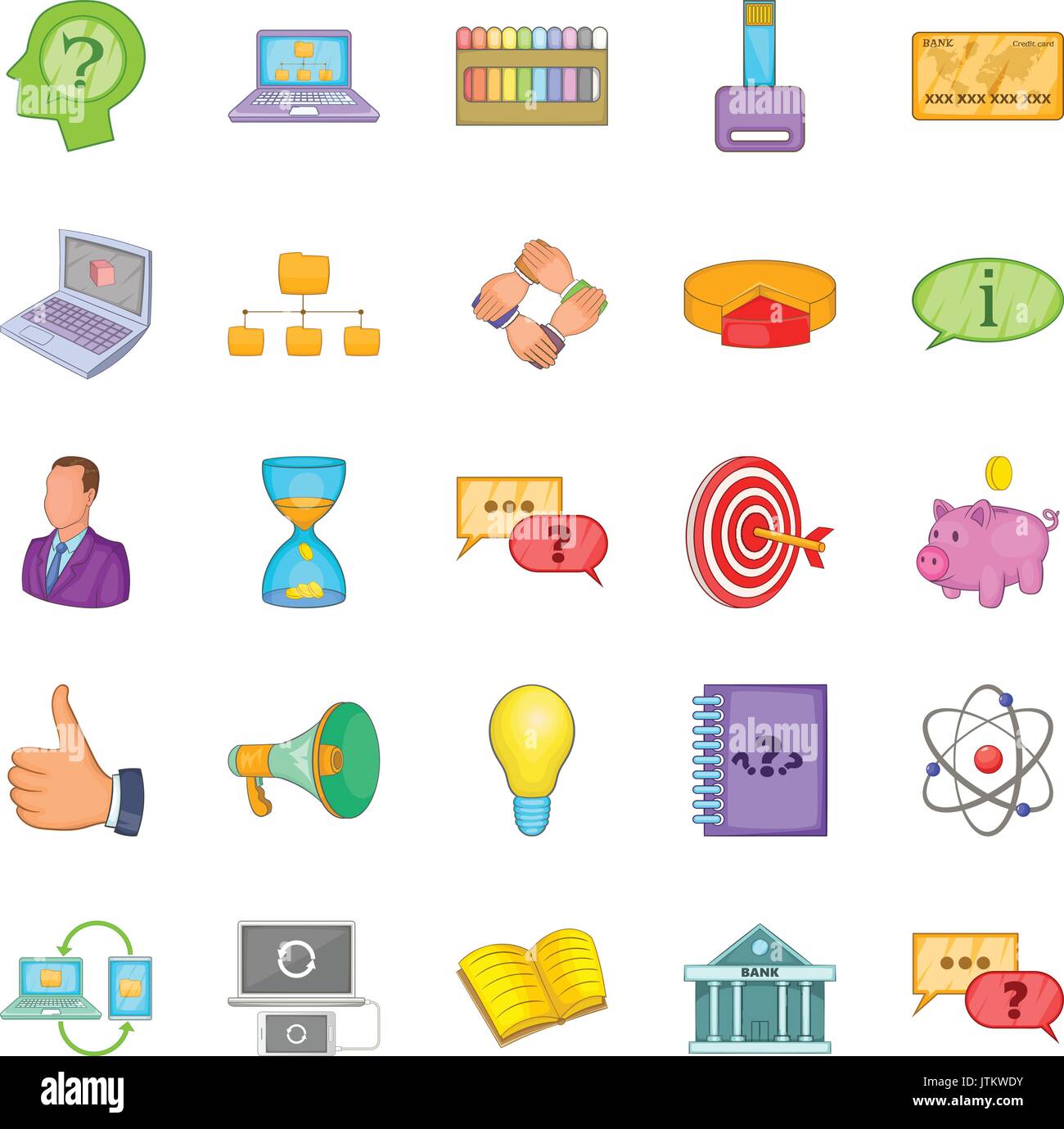 Sales revenue icons set, cartoon style Stock Vector Image & Art - Alamy