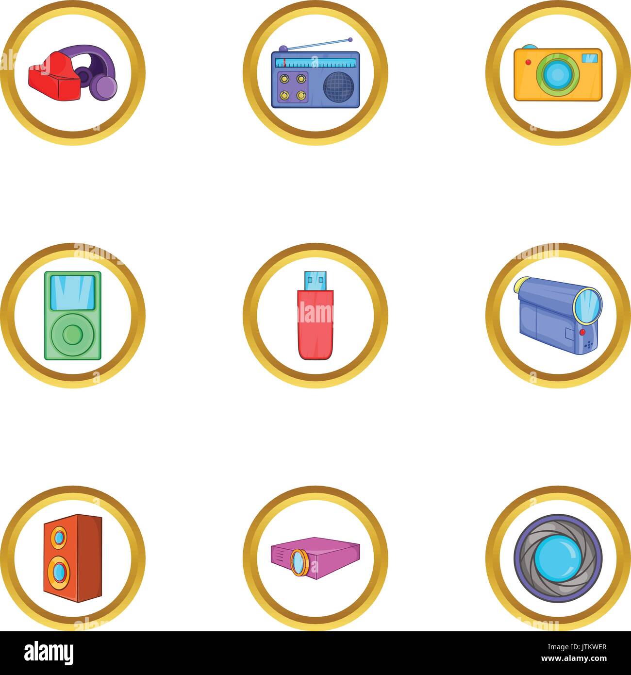 Home gadgets icons set, cartoon style Stock Vector Image & Art - Alamy