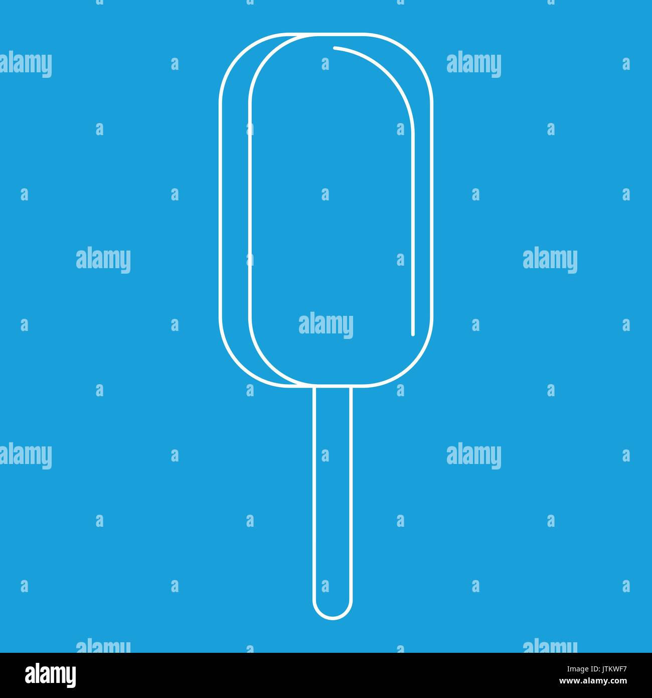 Ice cream icon, outline style Stock Vector Image & Art - Alamy