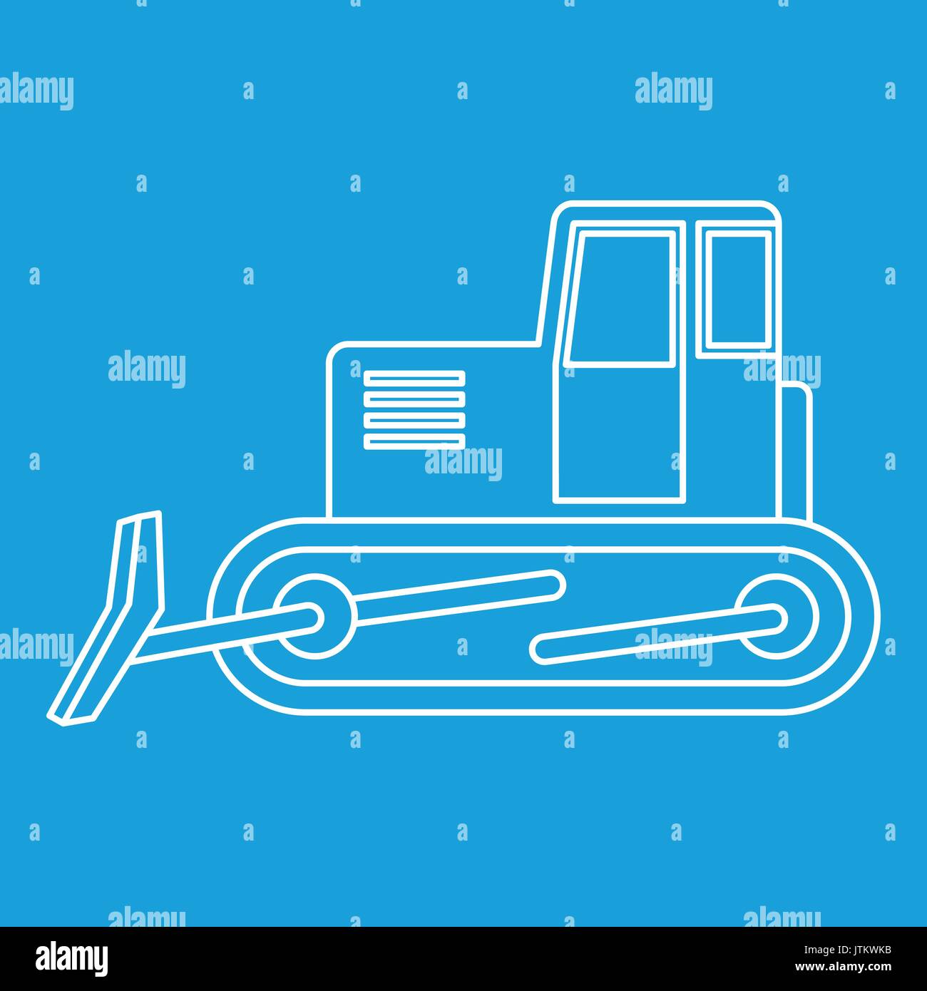 Bulldozer icon outline Stock Vector Image & Art - Alamy