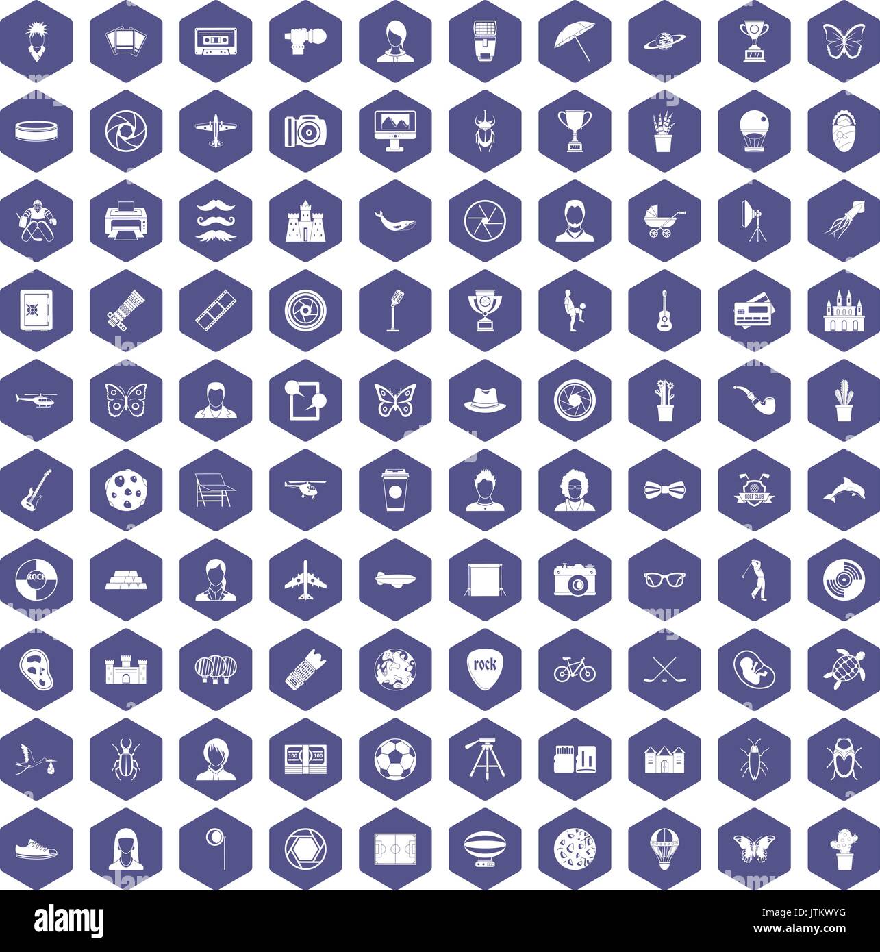 Portrait of purple flowers Stock Vector Images - Alamy