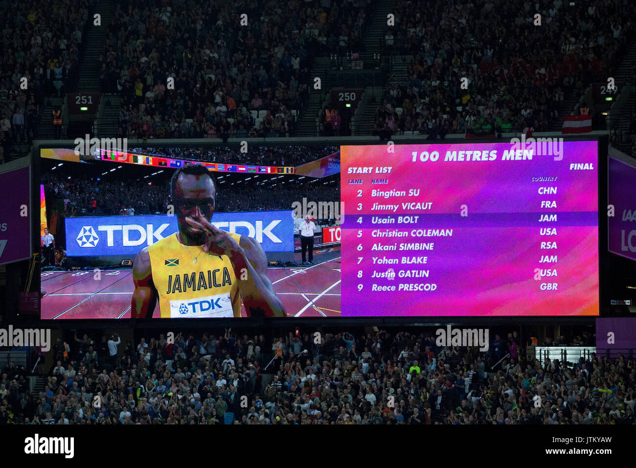 IAAF world athletic Championships, London stadium 2017 Stock Photo - Alamy