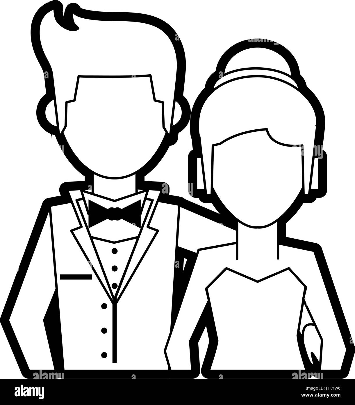 Married vector hi-res stock photography and images - Alamy