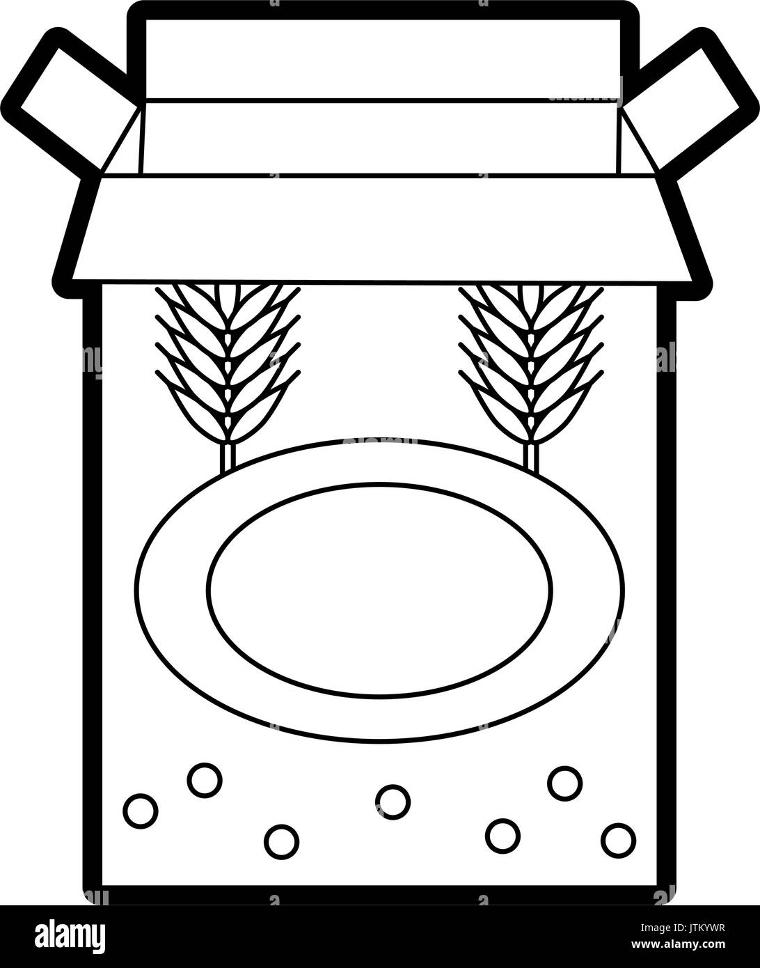 flour vector illustration Stock Vector Image & Art - Alamy
