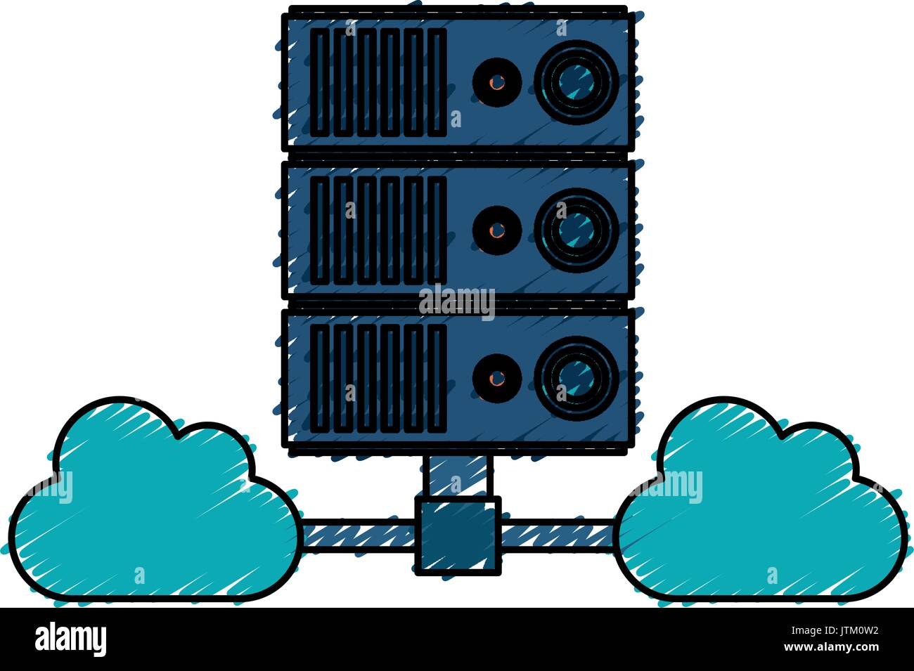 server vector illustration Stock Vector Image & Art - Alamy