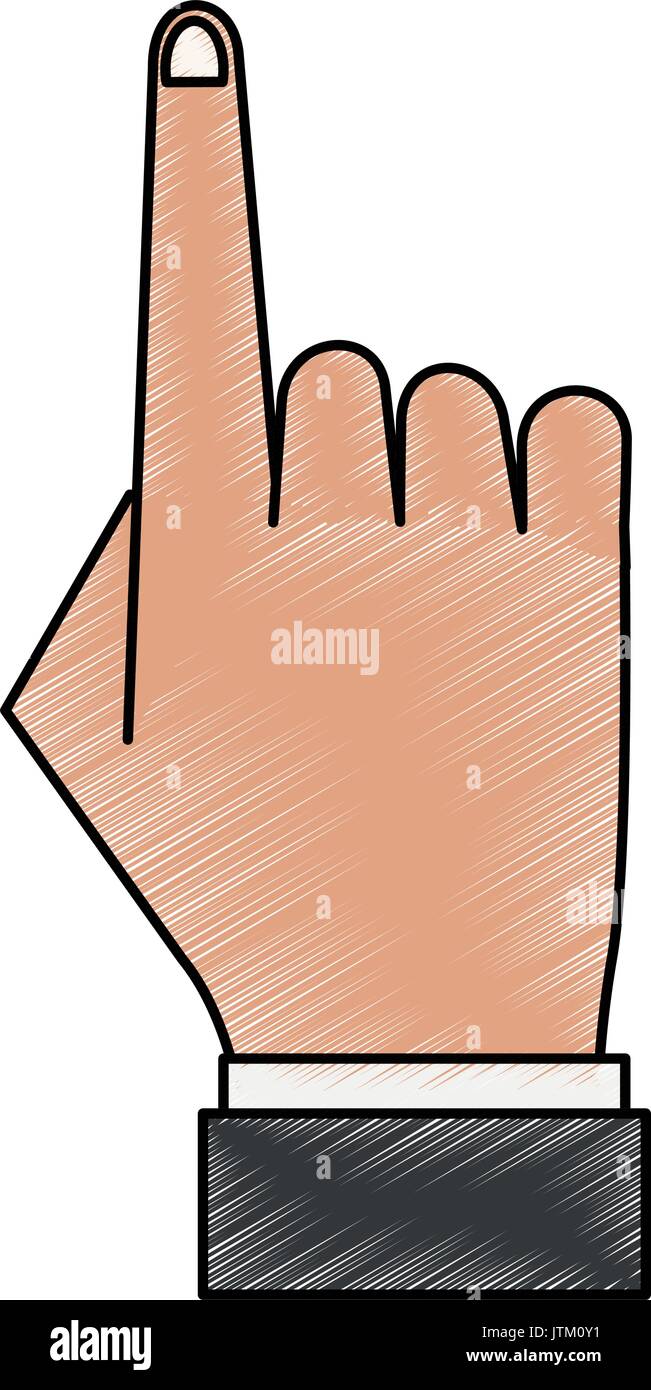 hand vector illustration Stock Vector Image & Art - Alamy