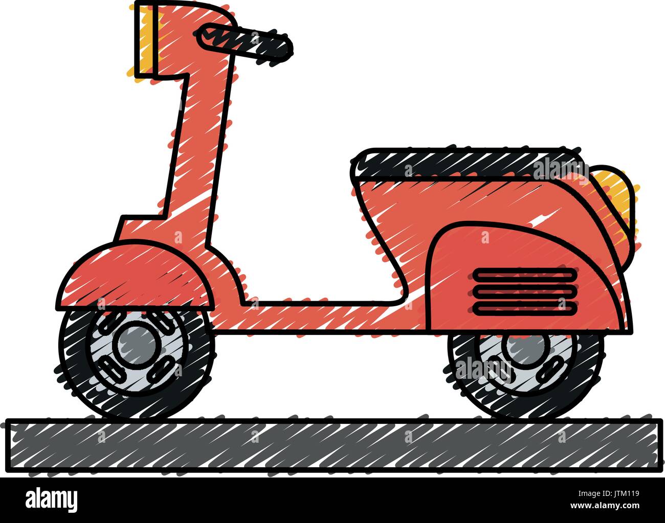 scooter vector illustration Stock Vector Image & Art - Alamy