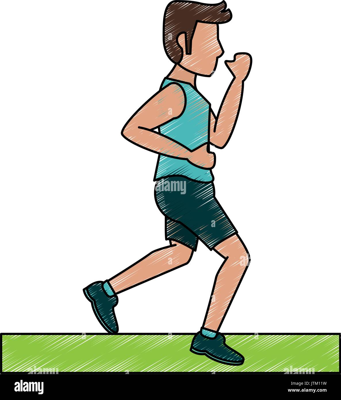 running man vector illustration Stock Vector Image & Art - Alamy