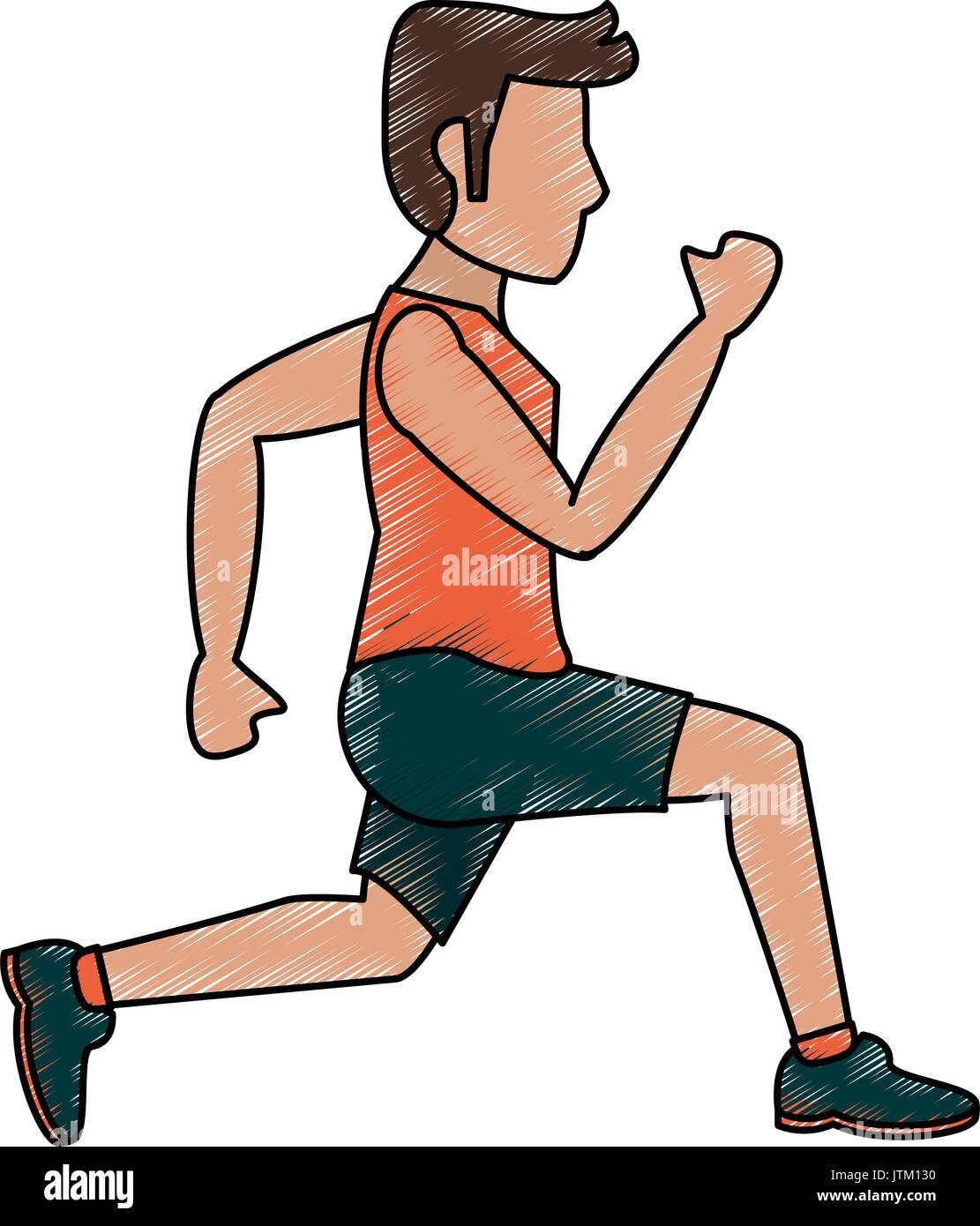 running man vector illustration Stock Vector Image & Art - Alamy