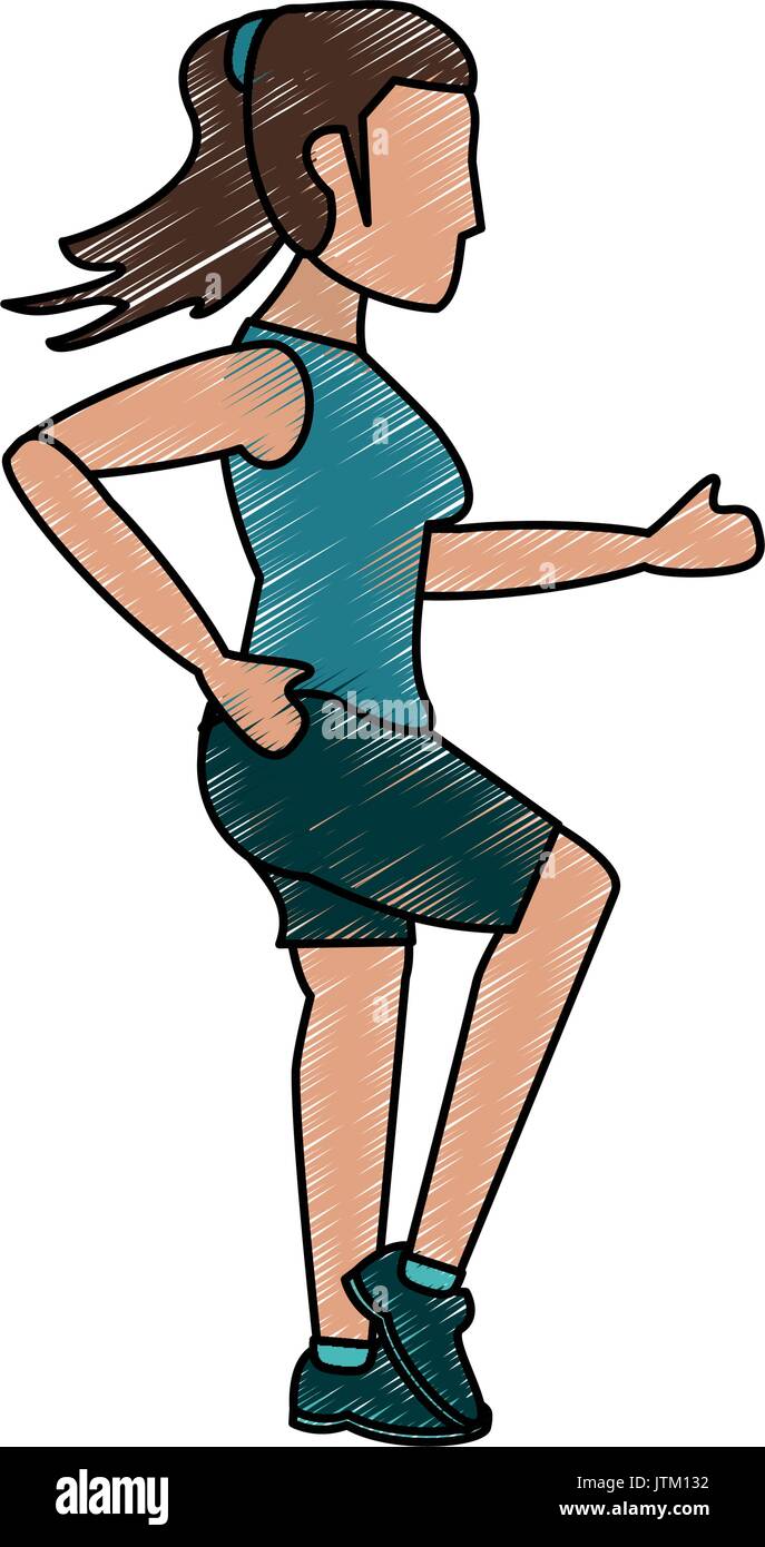 running woman vector illustration Stock Vector Image & Art - Alamy