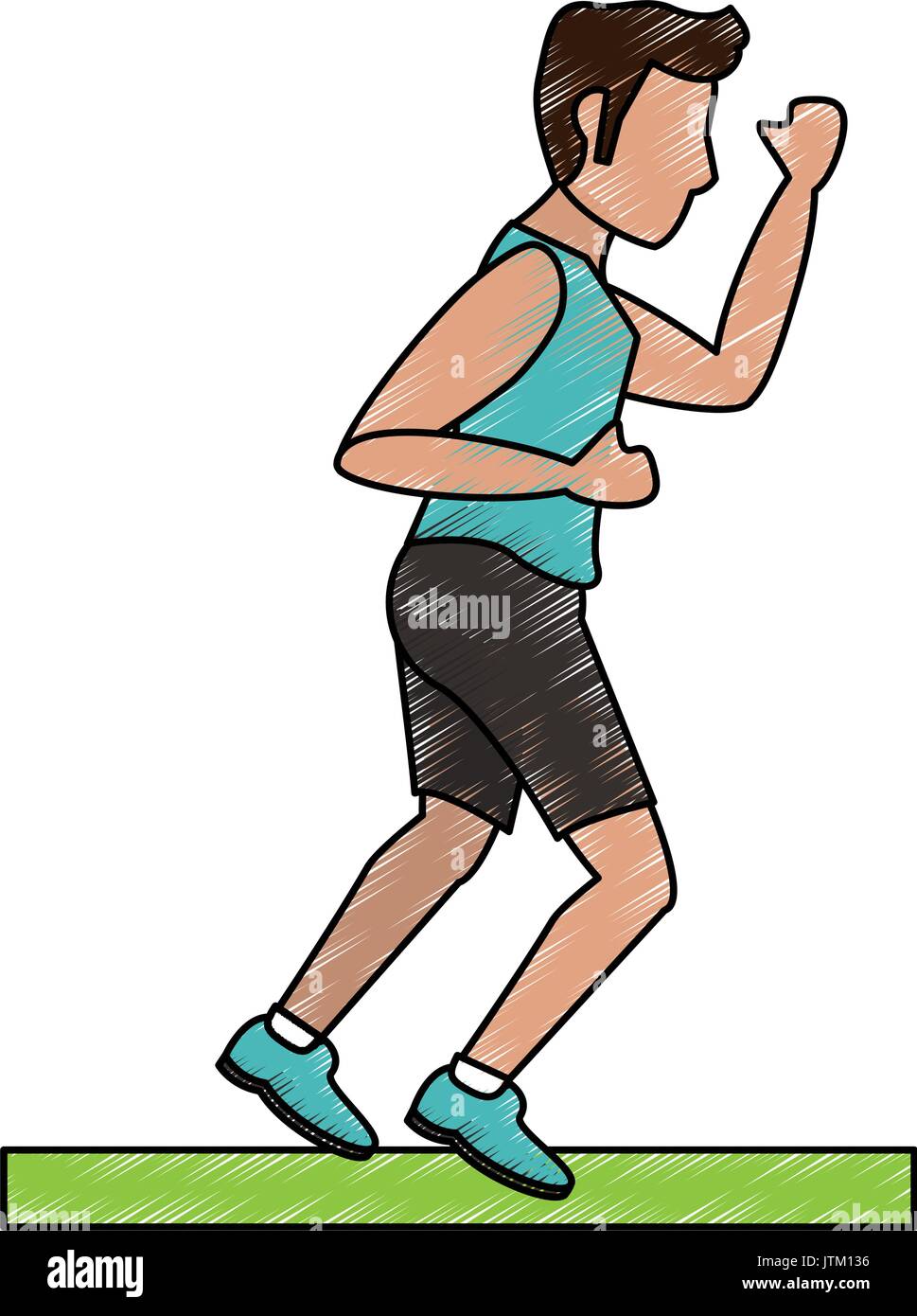 running man vector illustration Stock Vector Image & Art - Alamy